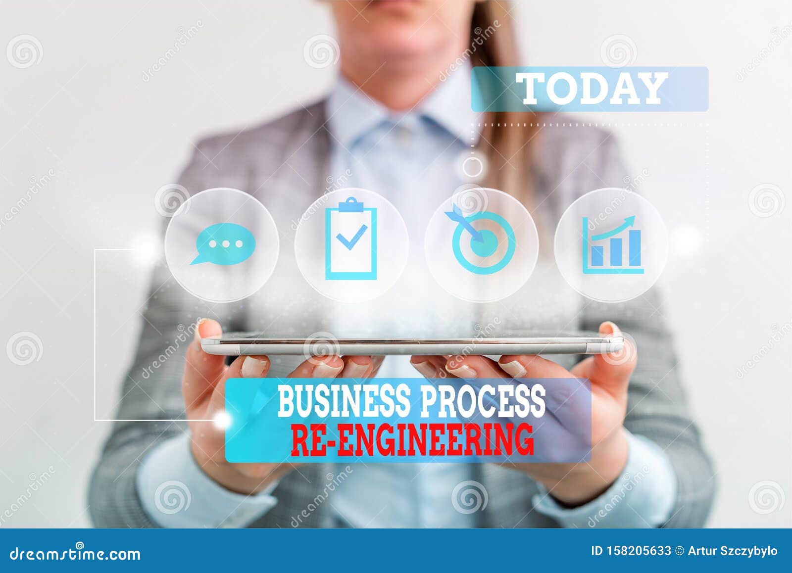 Handwriting Text Writing Business Process Re Engineering. Concept ...