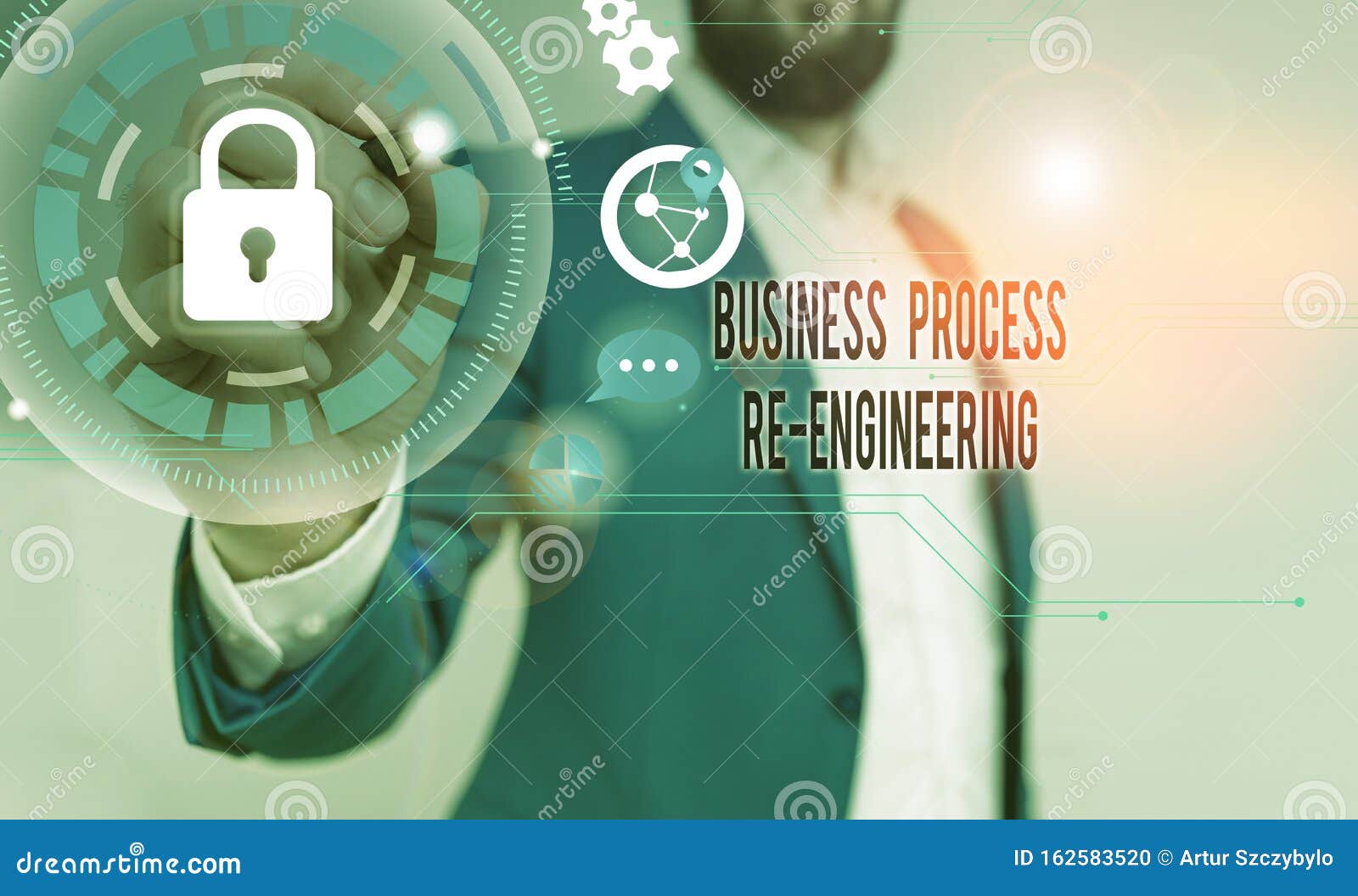 Handwriting Text Writing Business Process Re Engineering. Concept ...