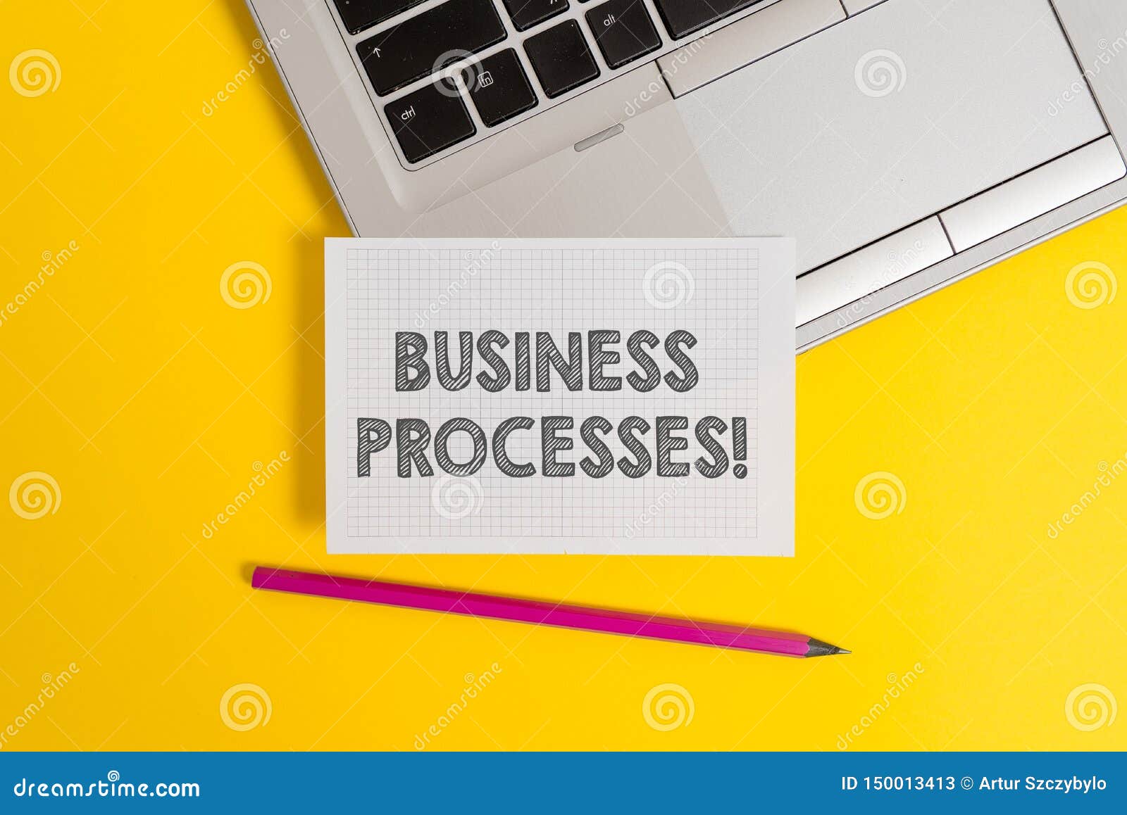 Handwriting Text Writing Business Processes. Concept Meaning Methods ...