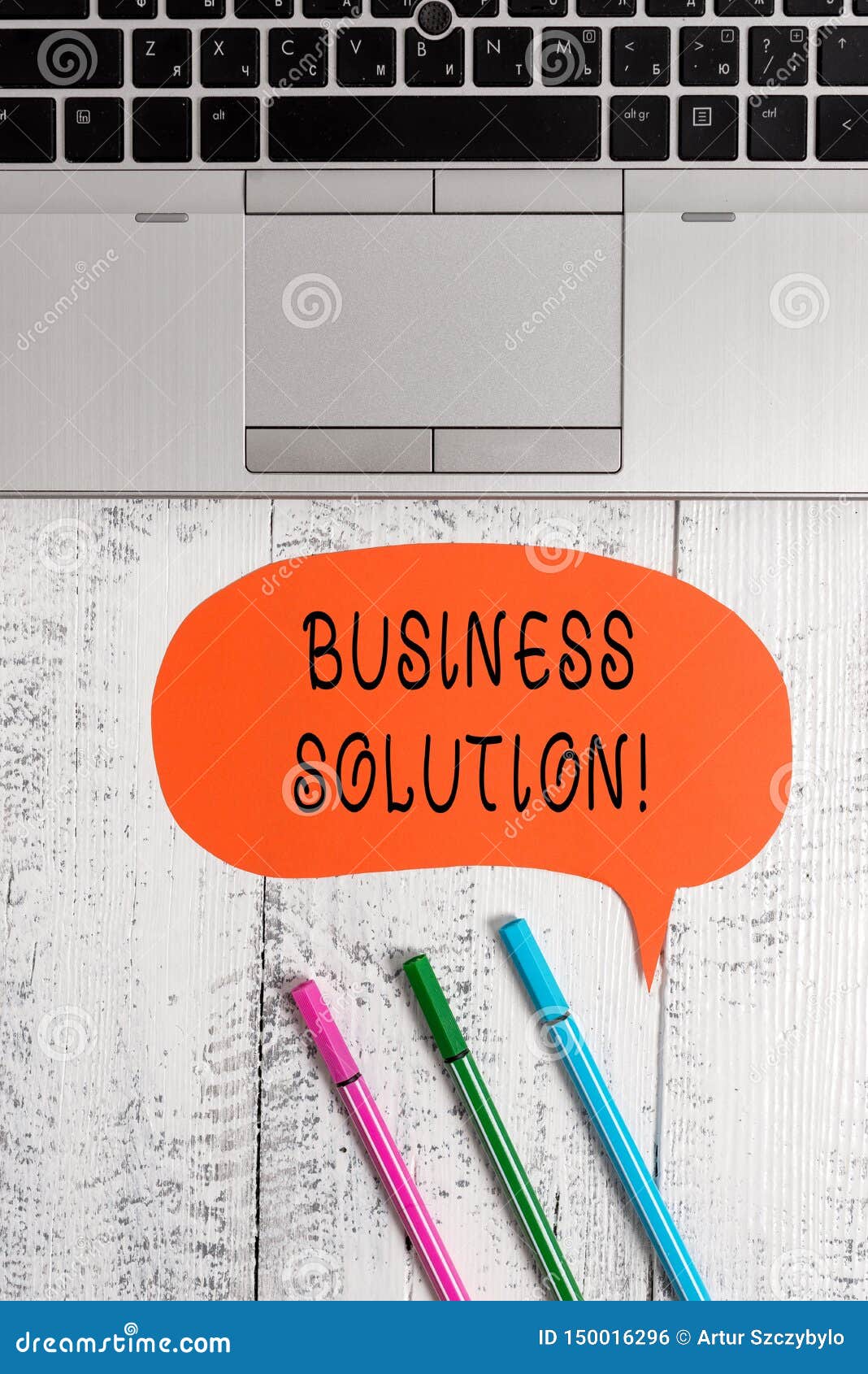 Handwriting Text Writing Business Solution. Concept Meaning Services ...