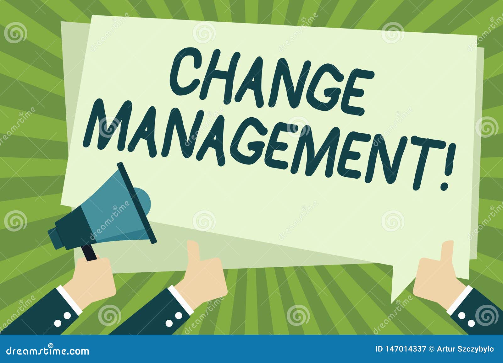 Handwriting Text Writing Change Management. Concept Meaning Systematic ...