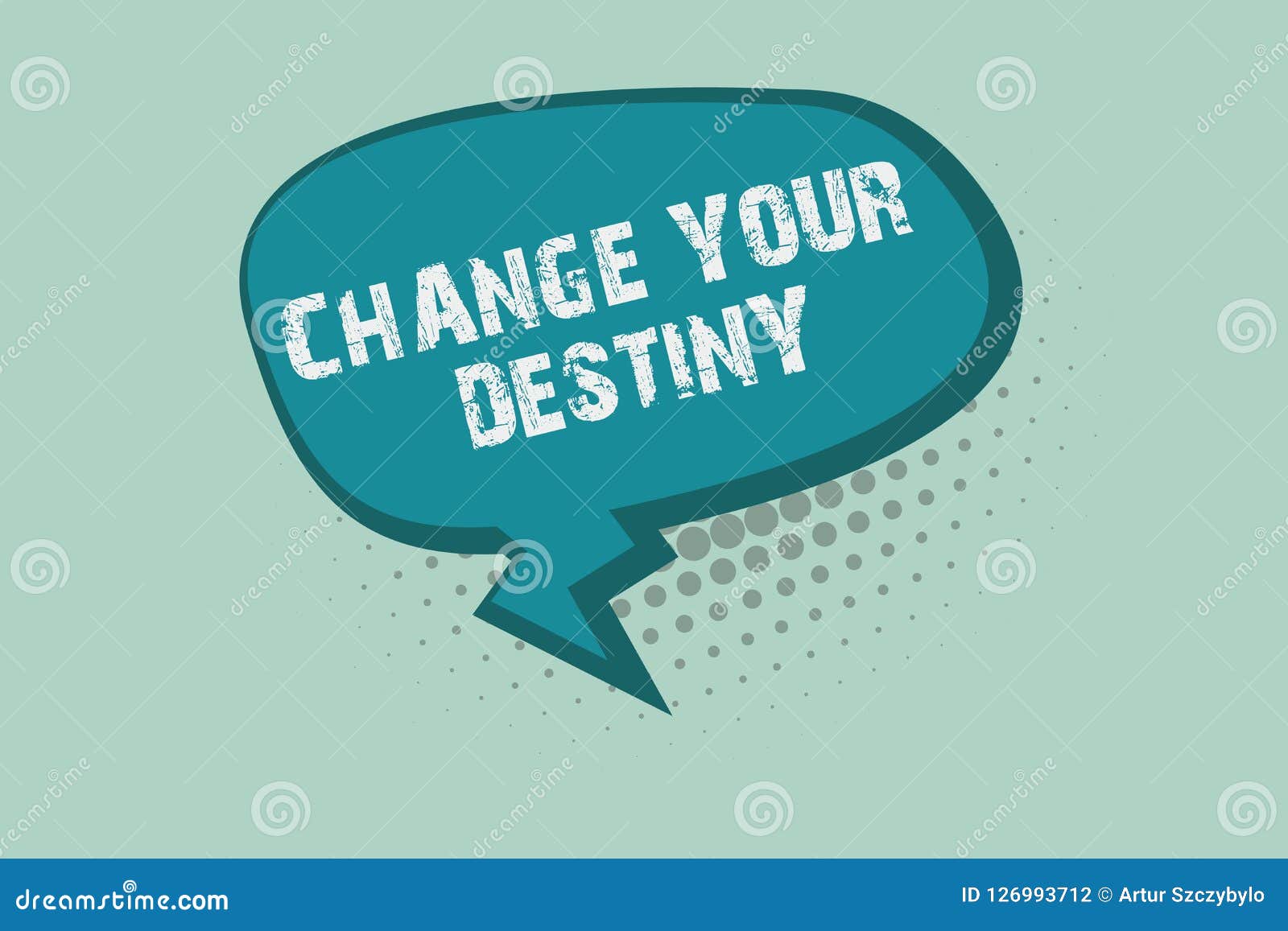 Handwriting Text Writing Change Your Destiny. Concept Meaning Rewriting ...