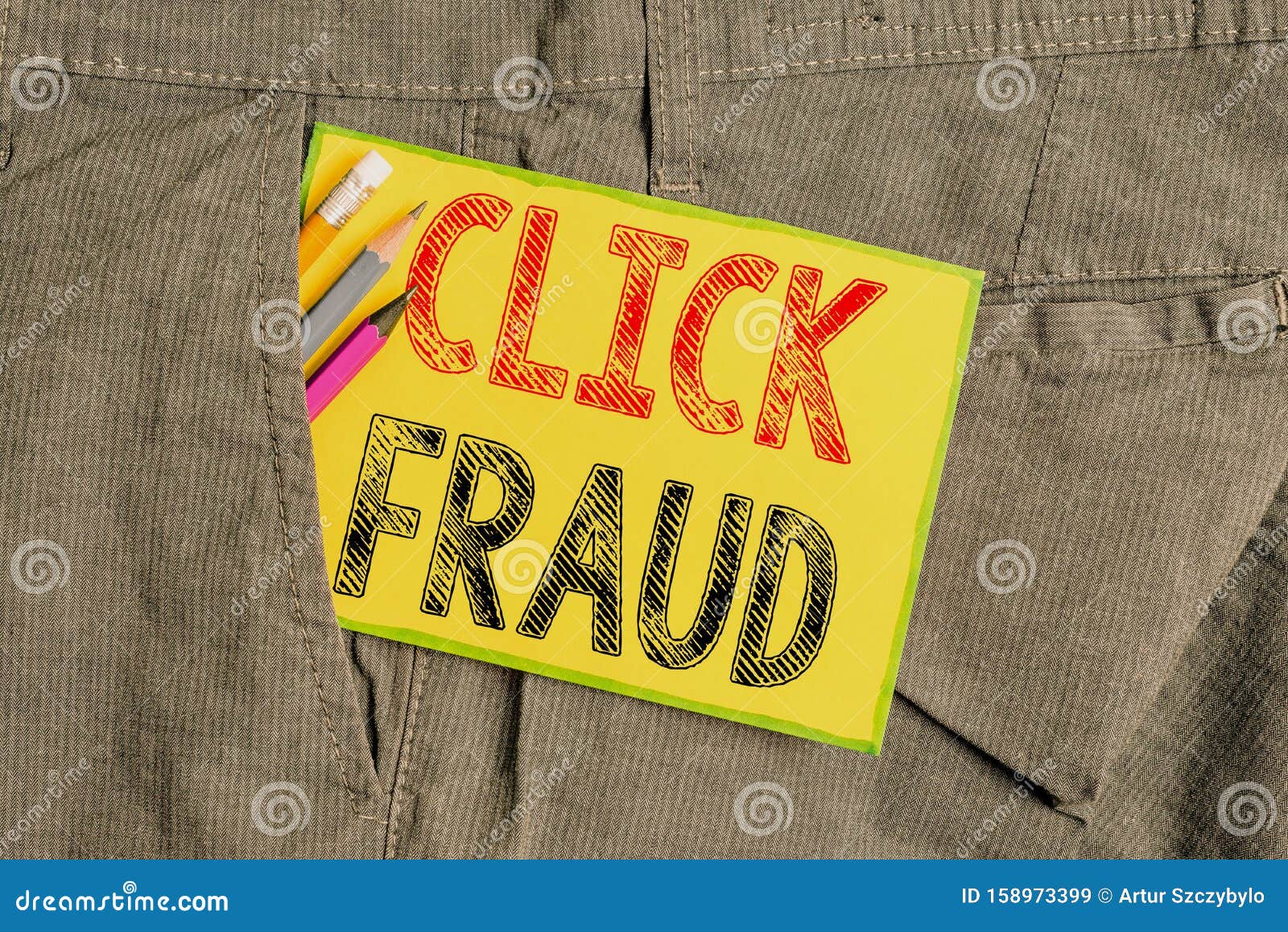 Handwriting Text Writing Click Fraud. Concept Meaning Practice of ... Handwriting Text Writing Click Fraud. Concept Meaning Practice of ...