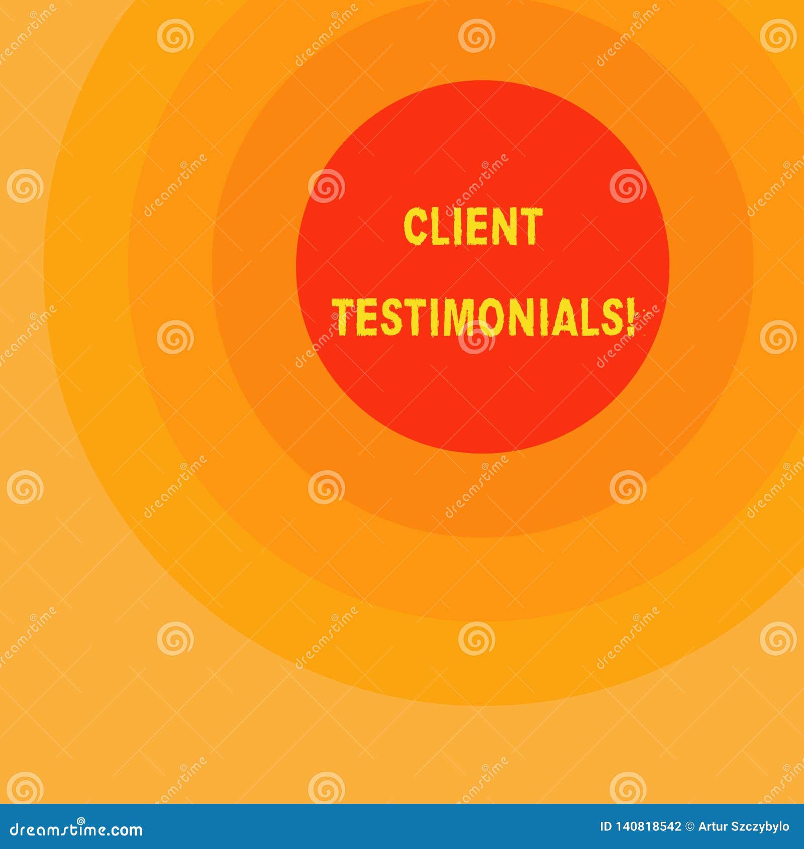 Handwriting Text Writing Client Testimonials. Concept Meaning Customer ...