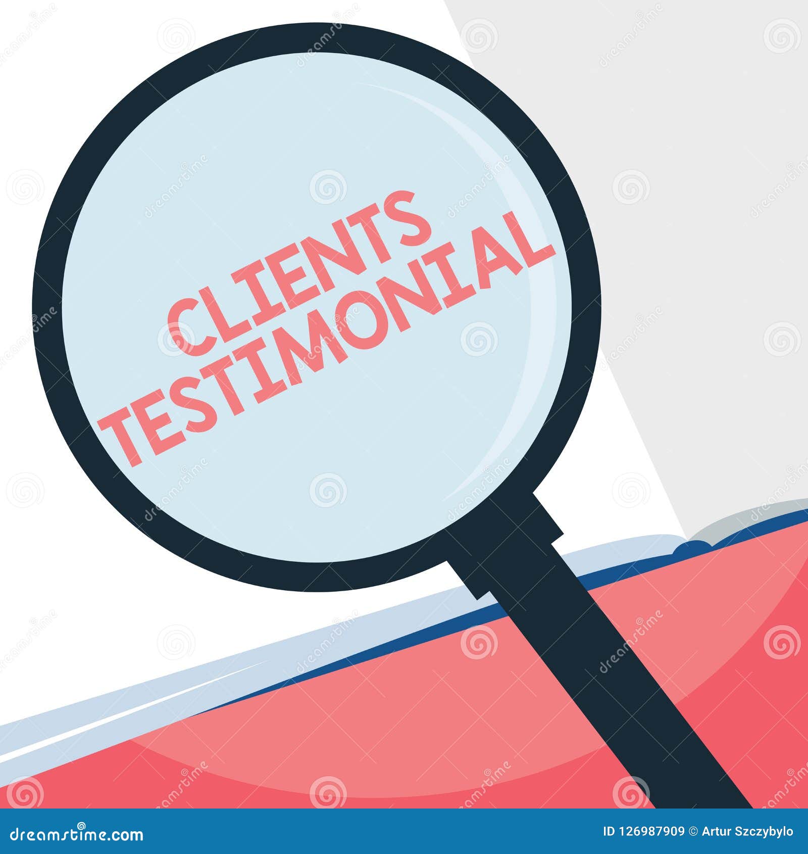 Handwriting Text Writing Clients Testimonial. Concept Meaning Formal ...