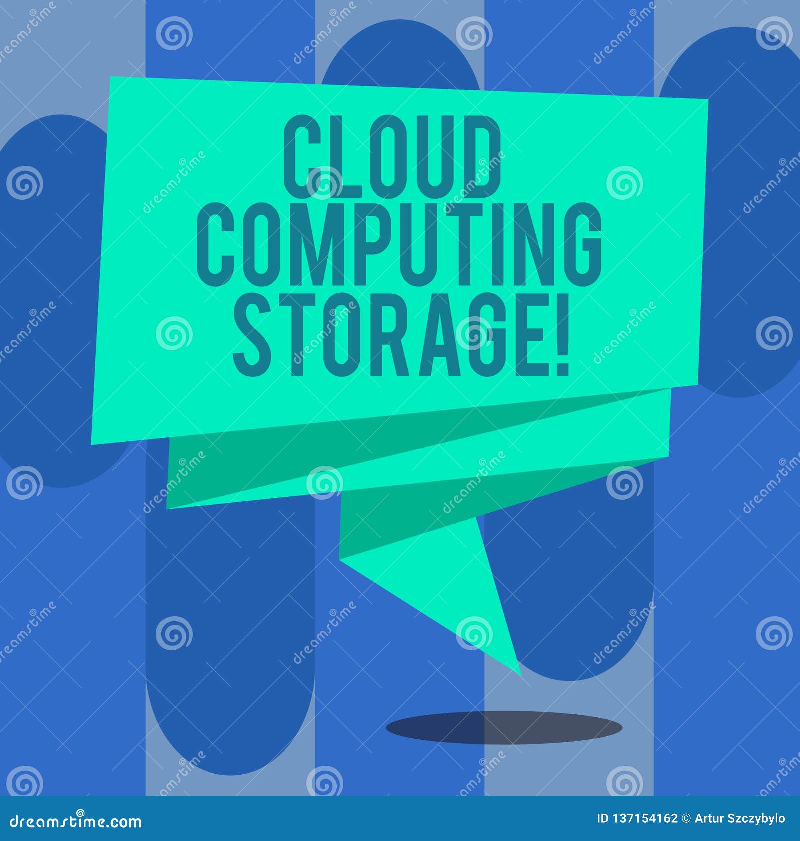 Handwriting Text Writing Cloud Computing Storage. Concept Meaning ...