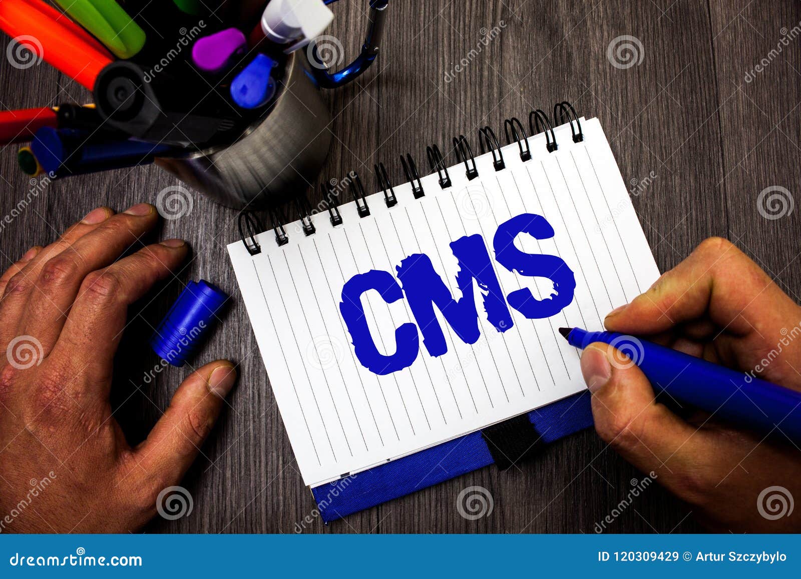 Handwriting Text Writing Cms. Concept Meaning Content Management System ...