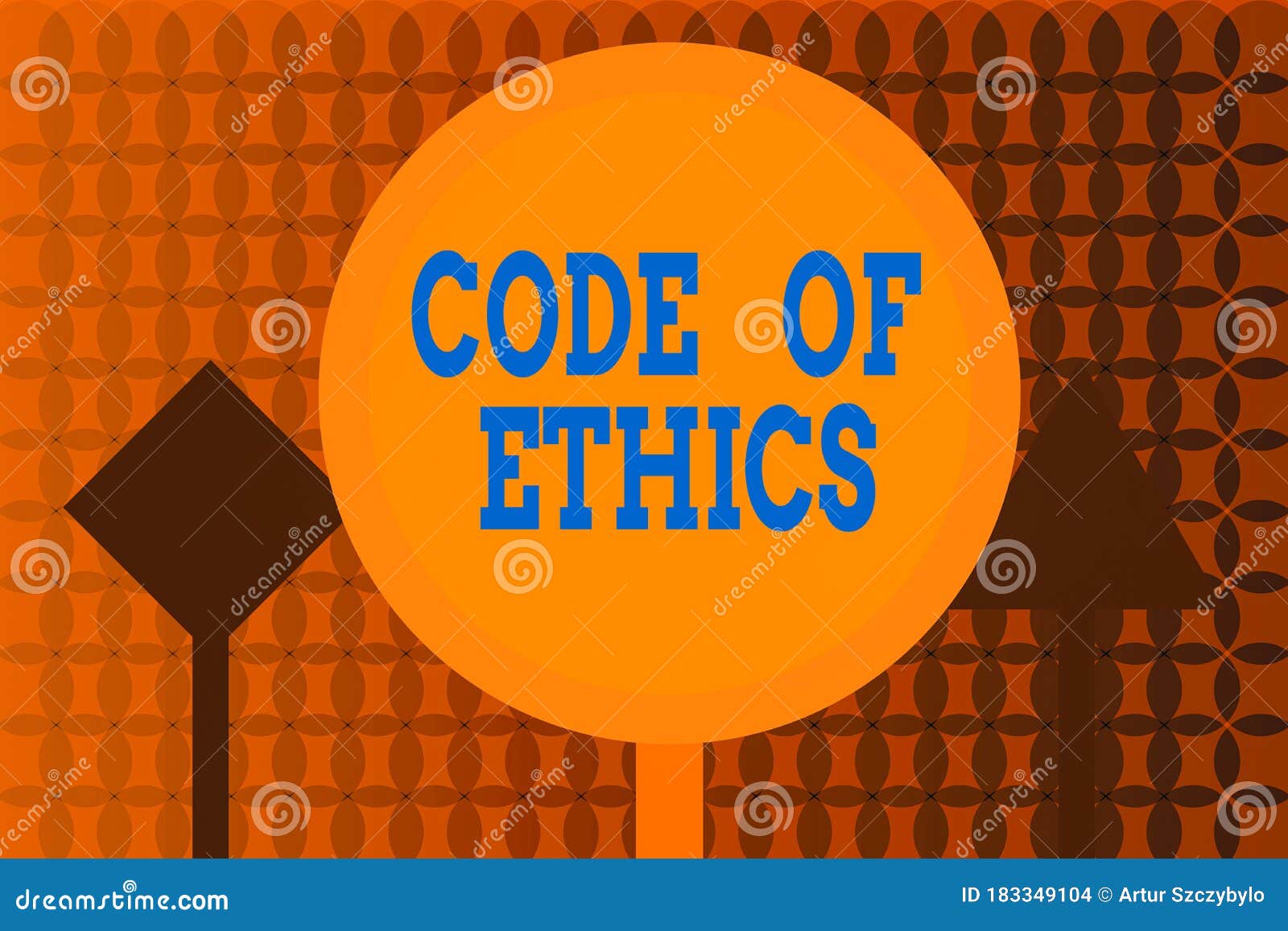 Handwriting Text Writing Code of Ethics. Concept Meaning Basic Guide ...