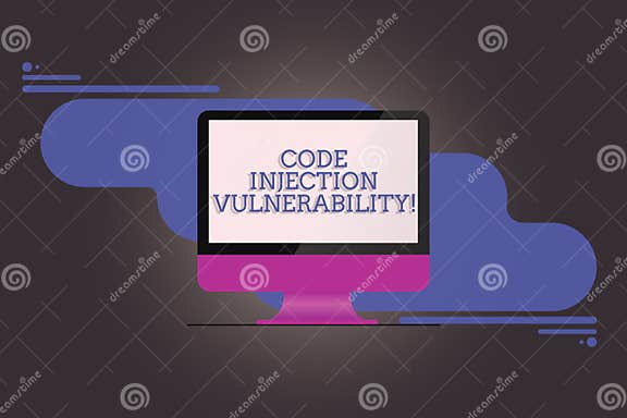 Handwriting Text Writing Code Injection Vulnerability. Concept Meaning ...