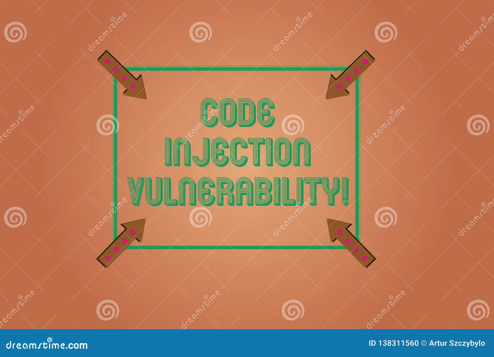 Handwriting Text Writing Code Injection Vulnerability. Concept Meaning Introduction of Code into ...