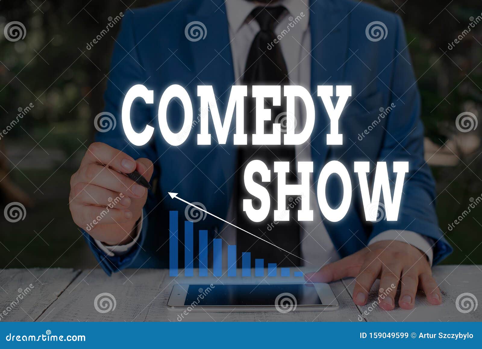 Handwriting Text Writing Comedy Show. Concept Meaning Funny Program ...