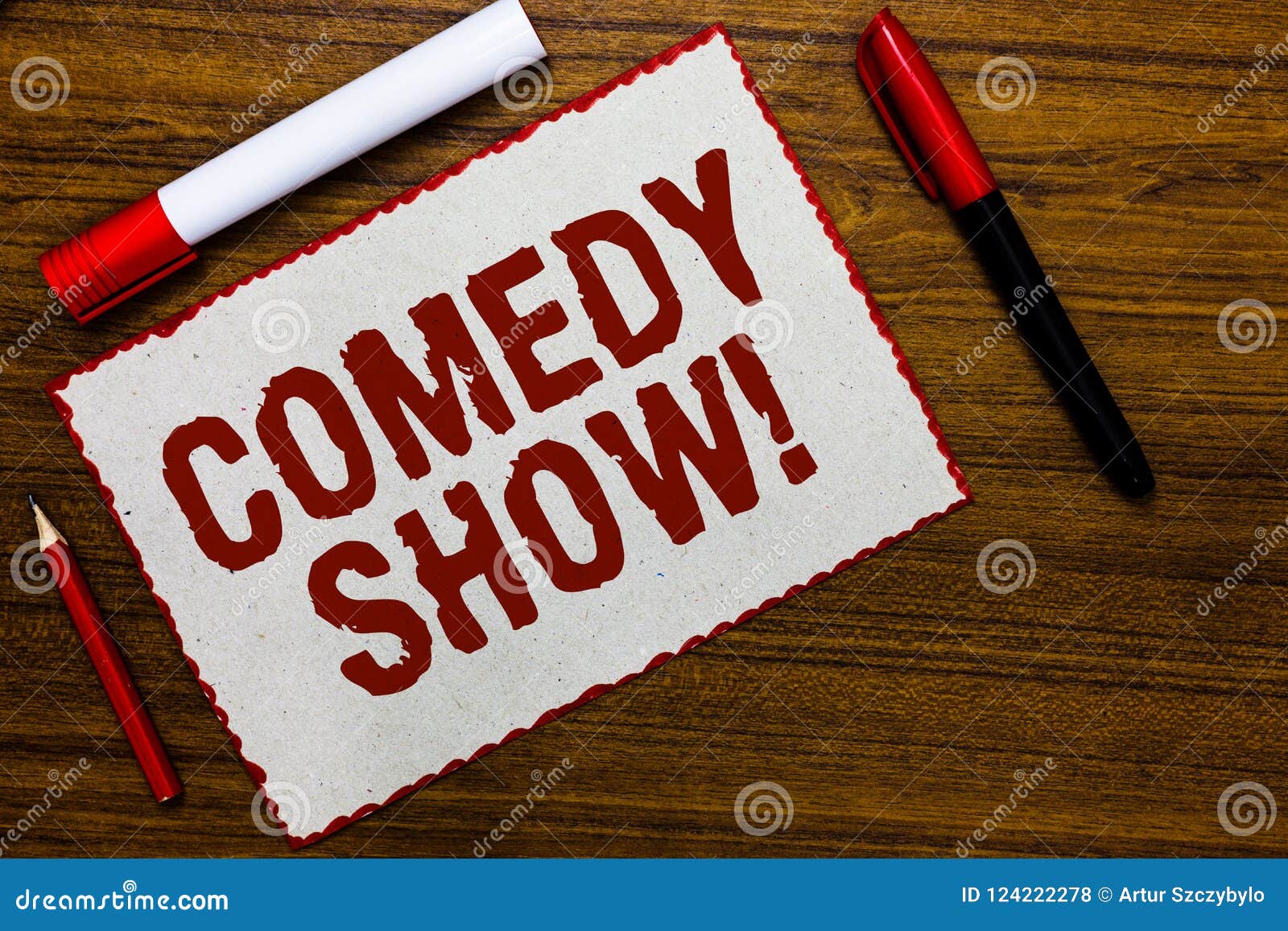Handwriting Text Writing Comedy Show. Concept Meaning Funny Program ...