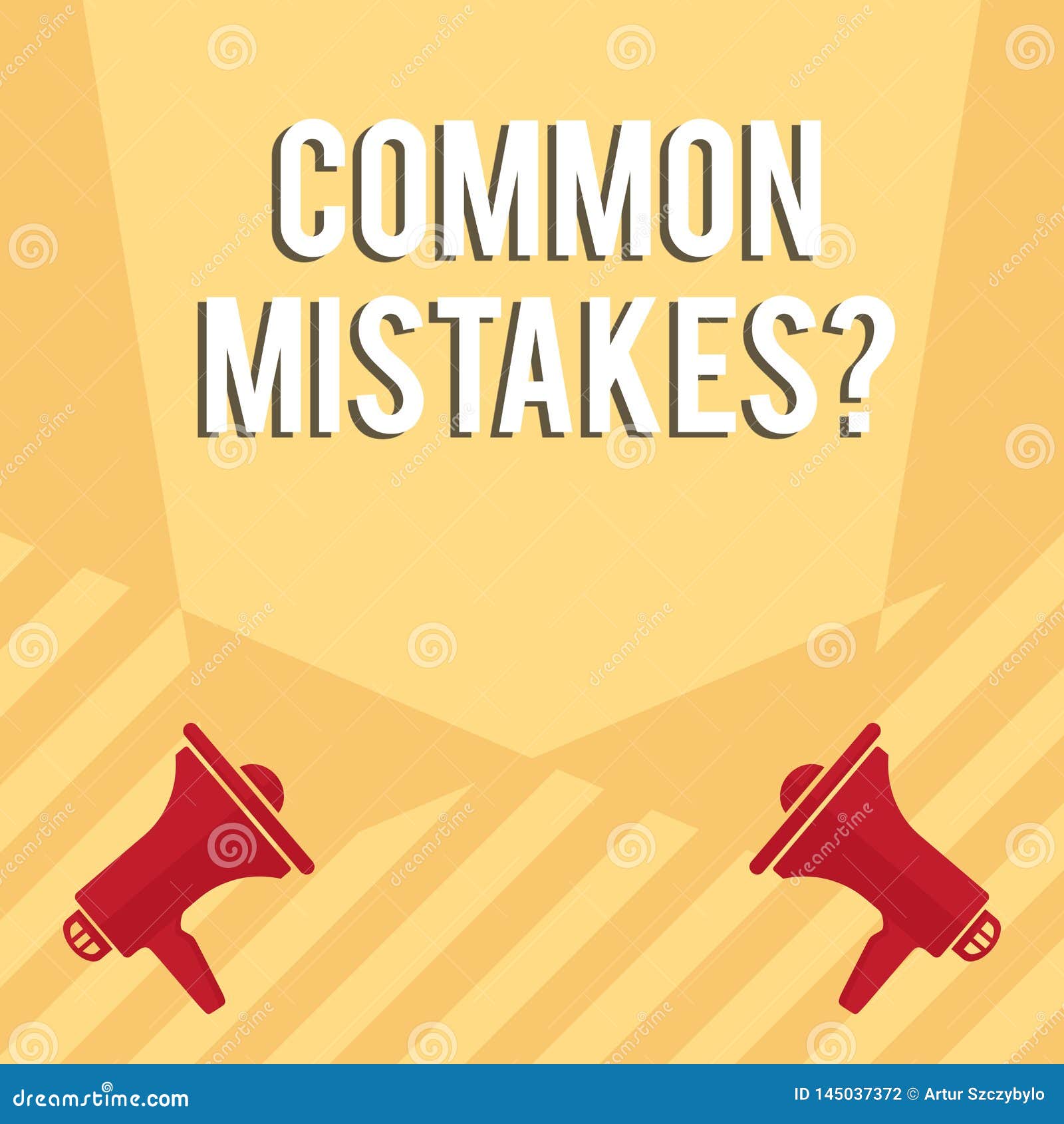 Handwriting Text Writing Common Mistakes Question. Concept Meaning ...