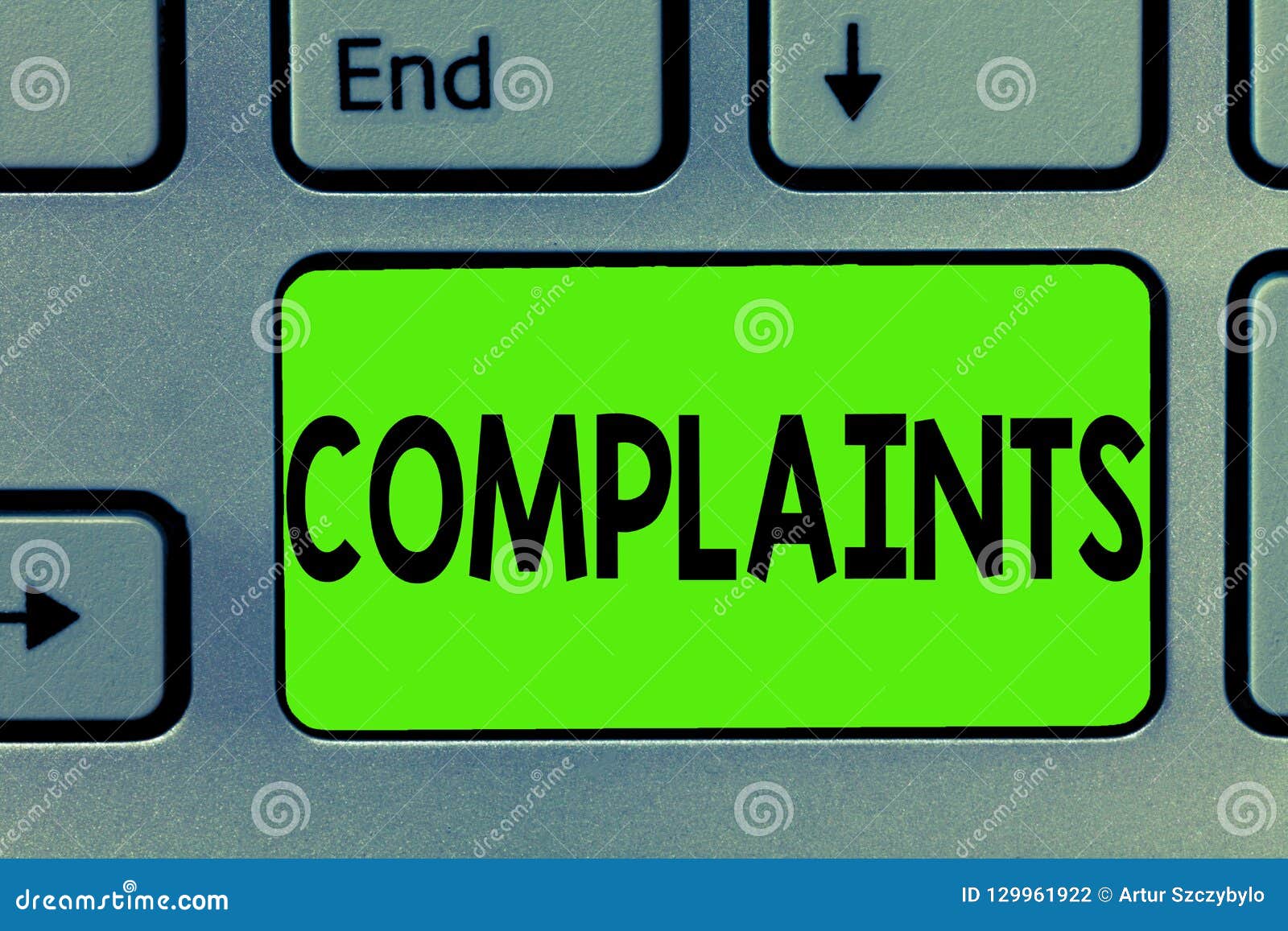 Handwriting Text Writing Complaints. Concept Meaning Statement that ...