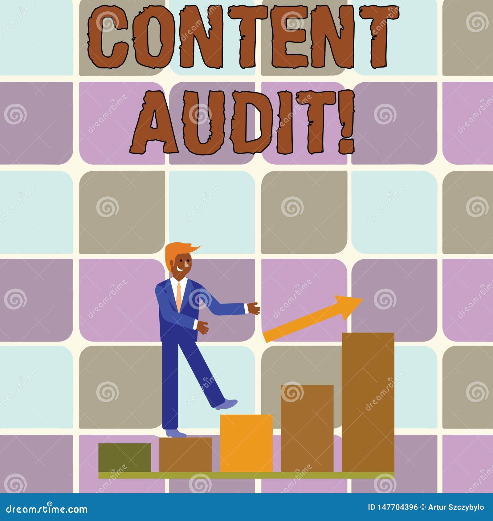 Handwriting Text Writing Content Audit. Concept Meaning Process of ...