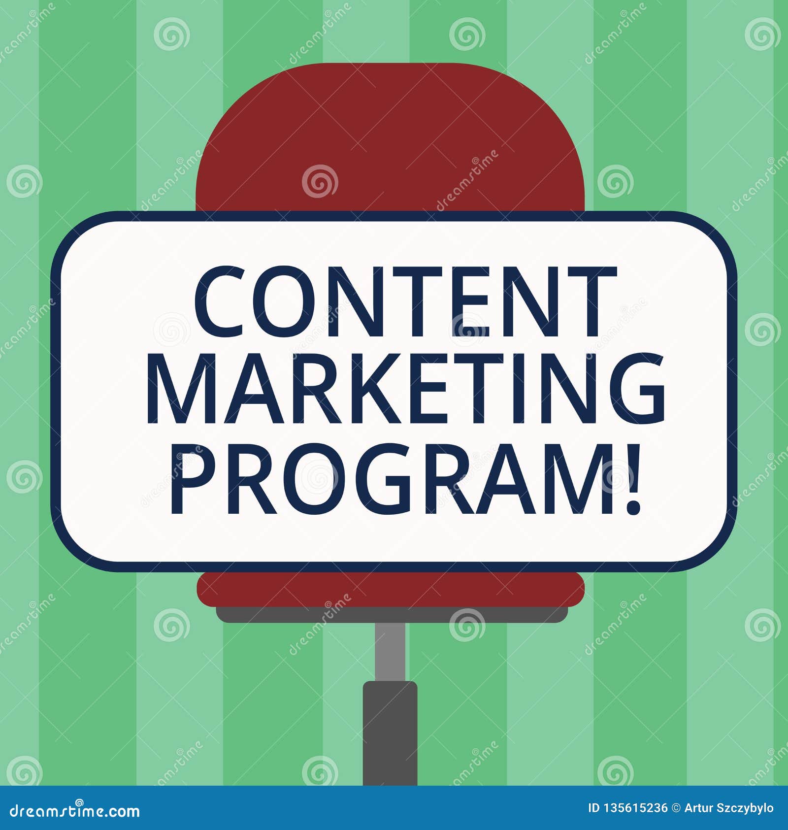 Handwriting Text Writing Content Marketing Program. Concept Meaning ...