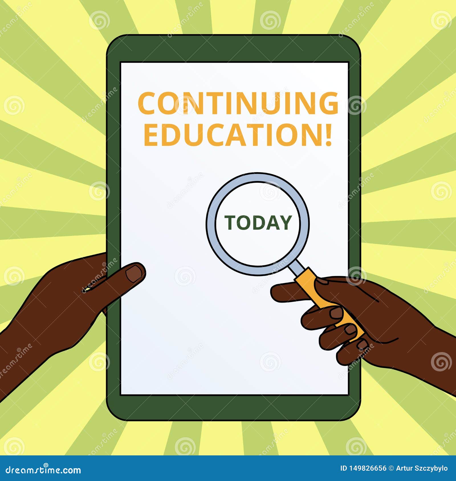 Handwriting Text Writing Continuing Education. Concept Meaning ...