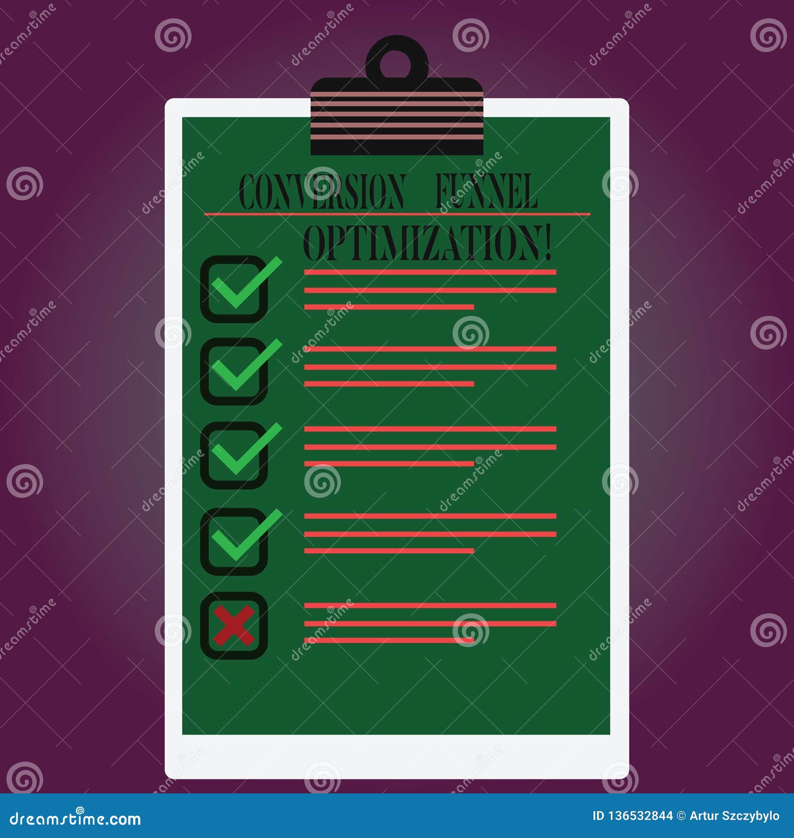 Handwriting Text Writing Conversion Funnel Optimization. Concept ...