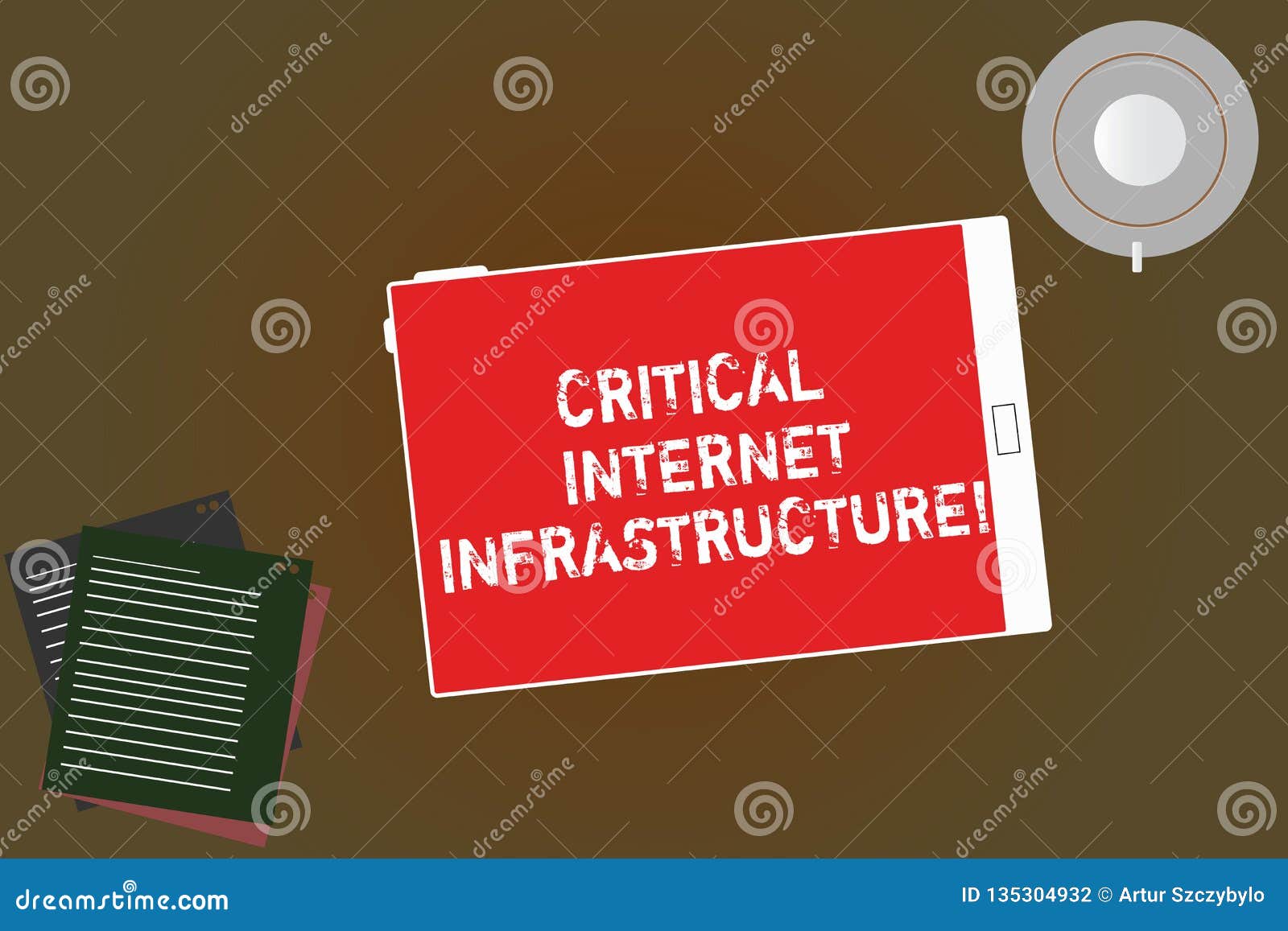 Handwriting Text Writing Critical Internet Infrastructure. Concept ...