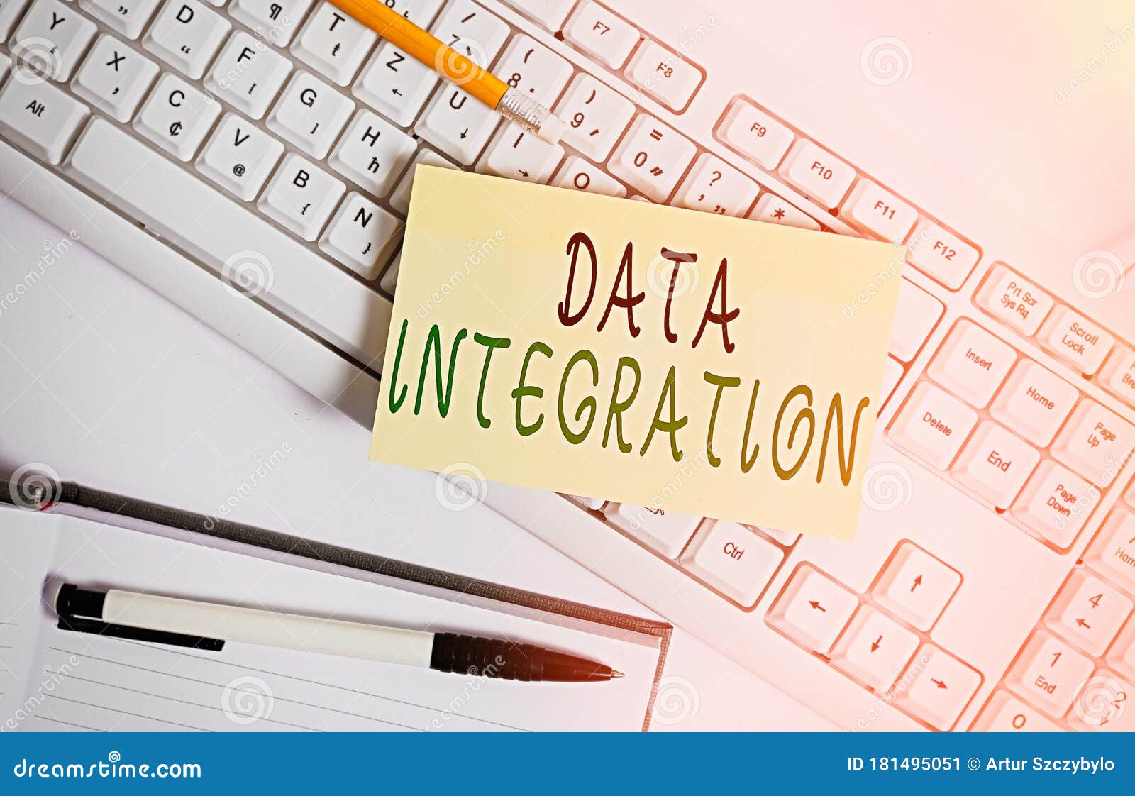 Handwriting Text Writing Data Integration. Concept Meaning Combination ...