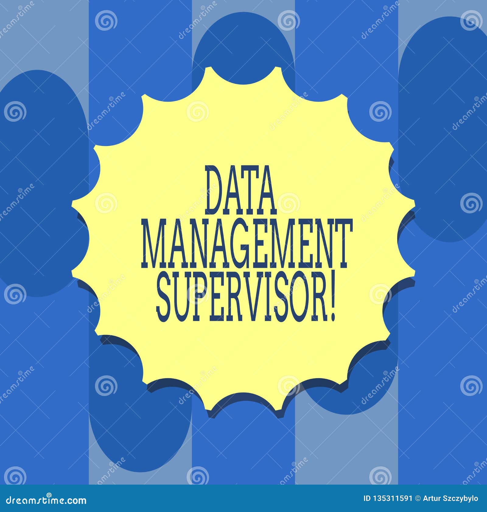 Handwriting Text Writing Data Management Supervisor. Concept Meaning Ensuring the Efficient and ...