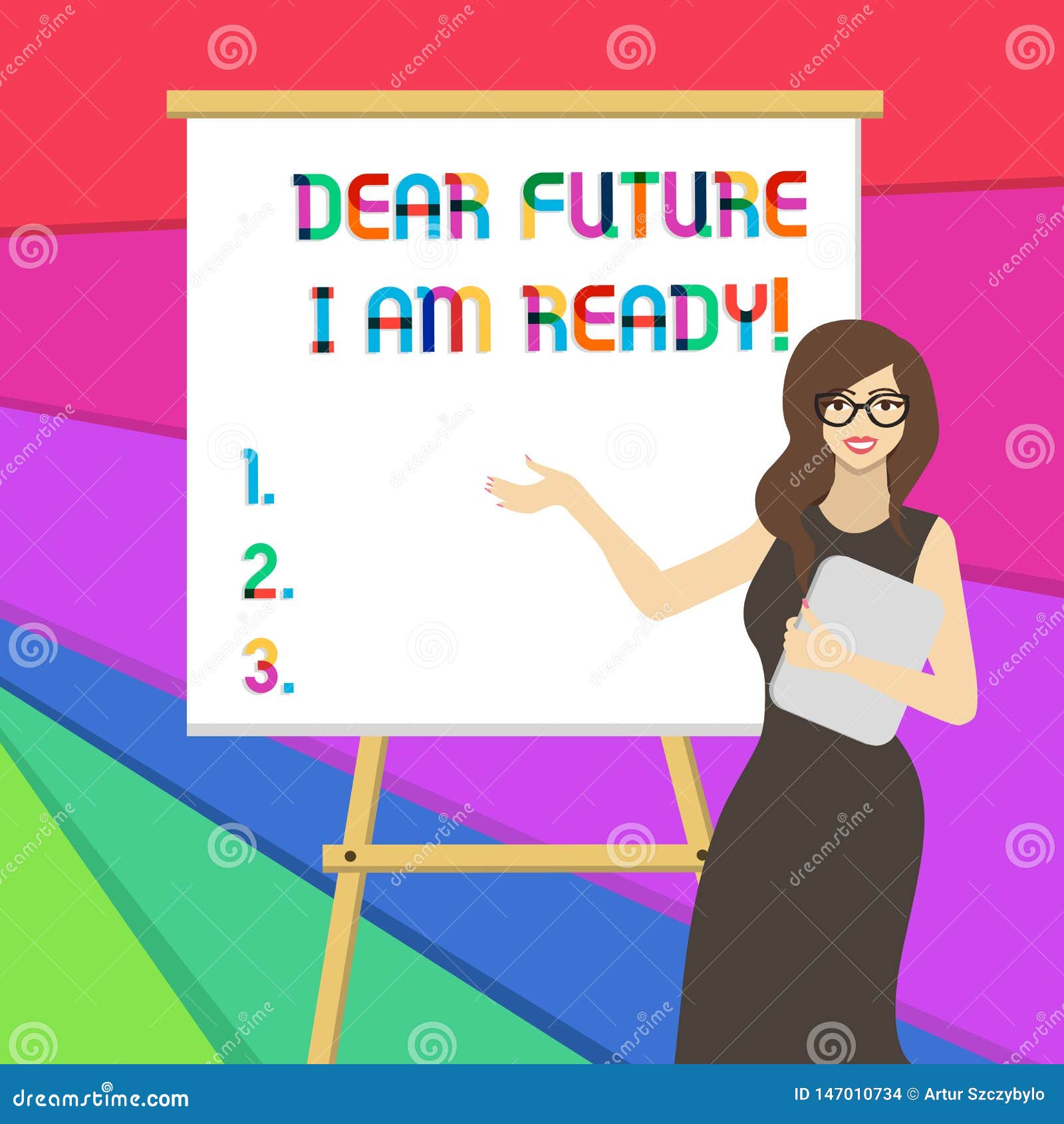Handwriting Text Writing Dear Future I am Ready. Concept Meaning ...