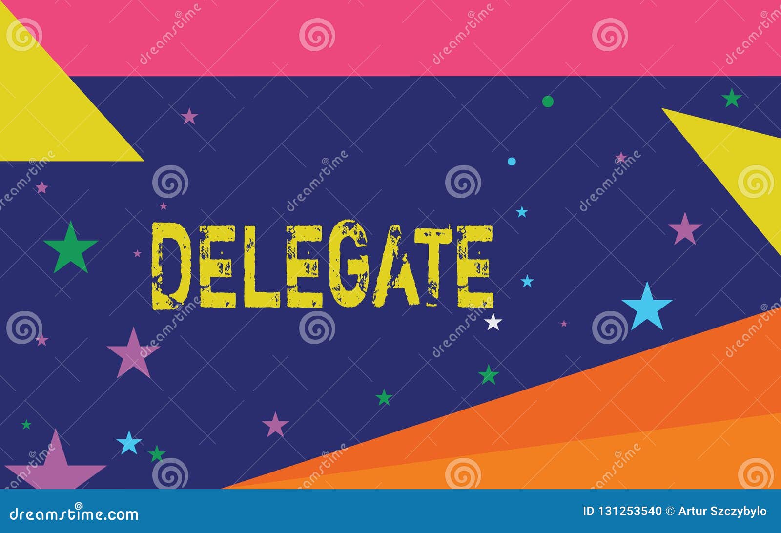 Handwriting Text Writing Delegate. Concept Meaning Demonstrating Sent ...
