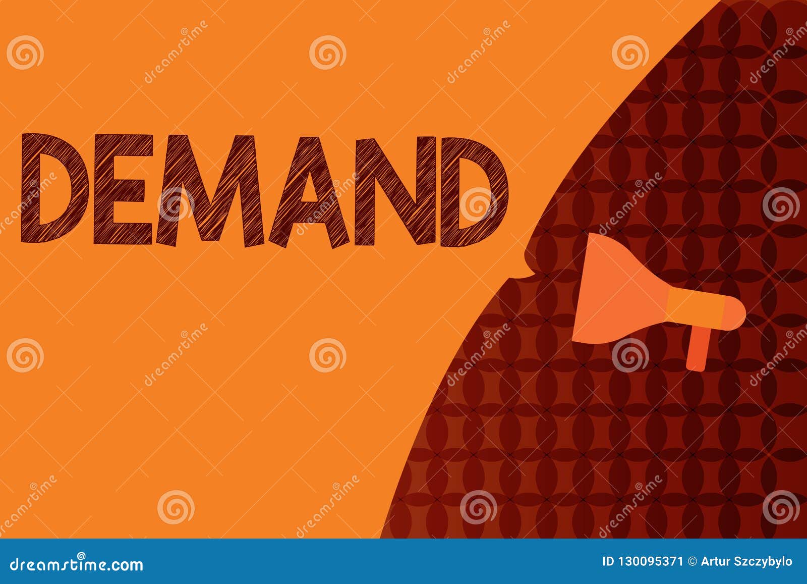 Handwriting Text Writing Demand. Concept Meaning Insistent and ...