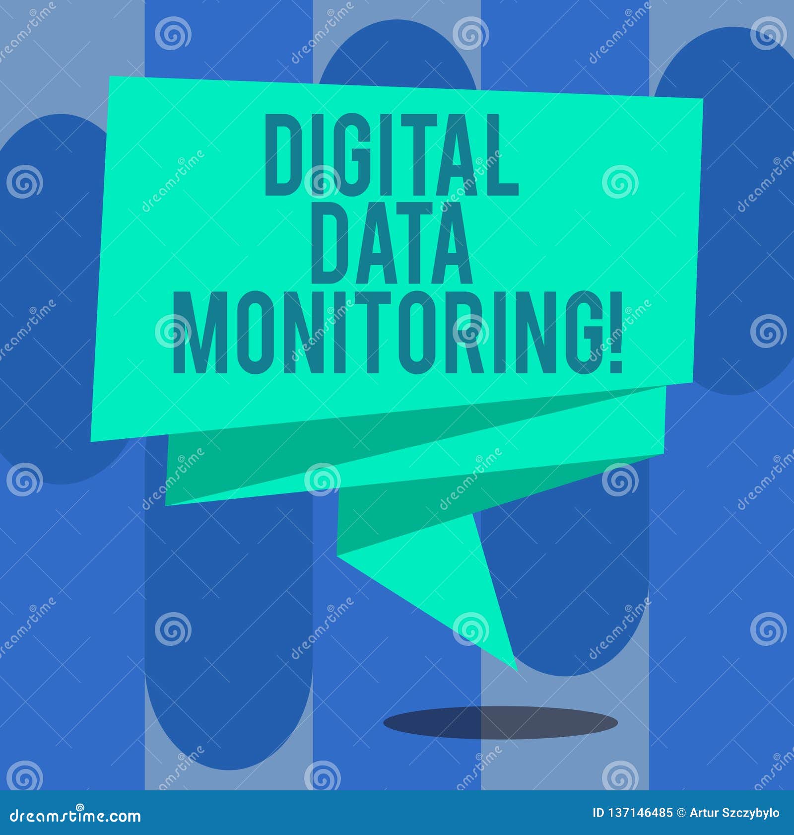 Handwriting Text Writing Digital Data Monitoring. Concept Meaning ...