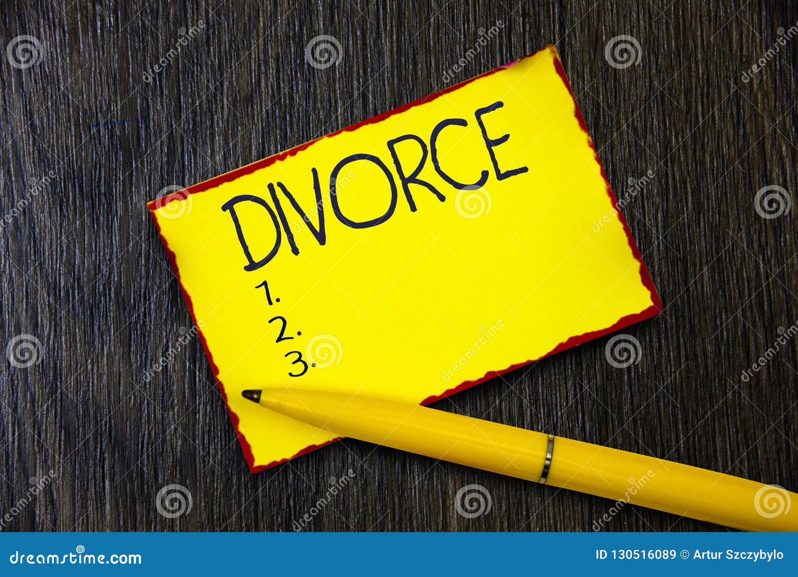 Handwriting Text Writing Divorce Concept Meaning Legal Dissolution Of