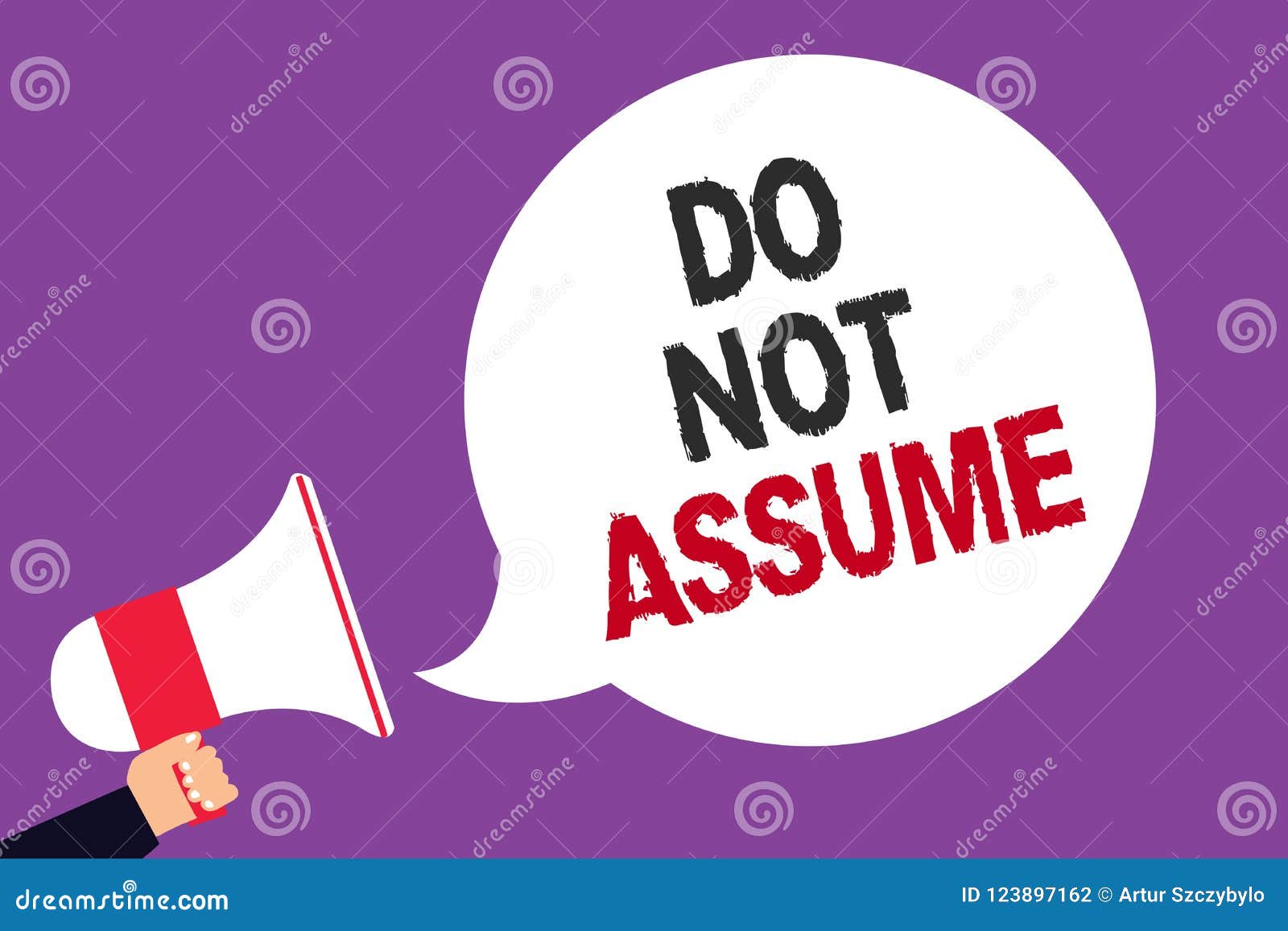 Handwriting Text Writing Do Not Assume. Concept Meaning Ask First To ...