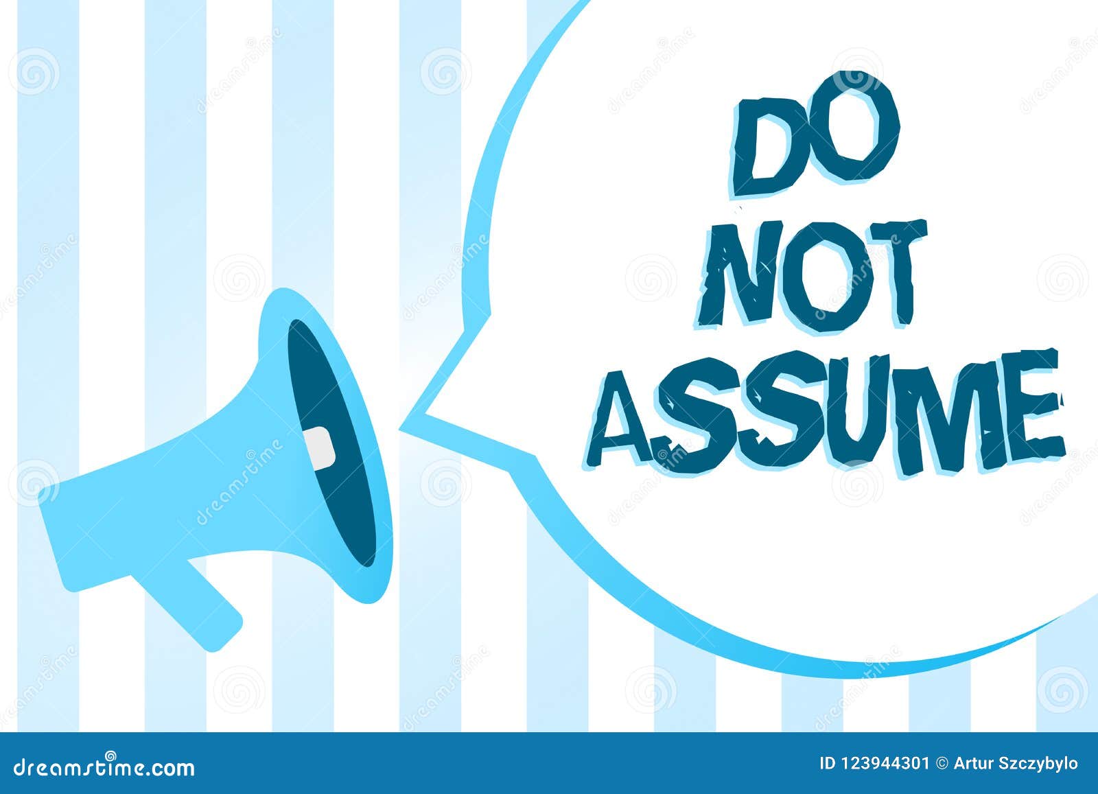 Handwriting Text Writing Do Not Assume. Concept Meaning Ask First To ...