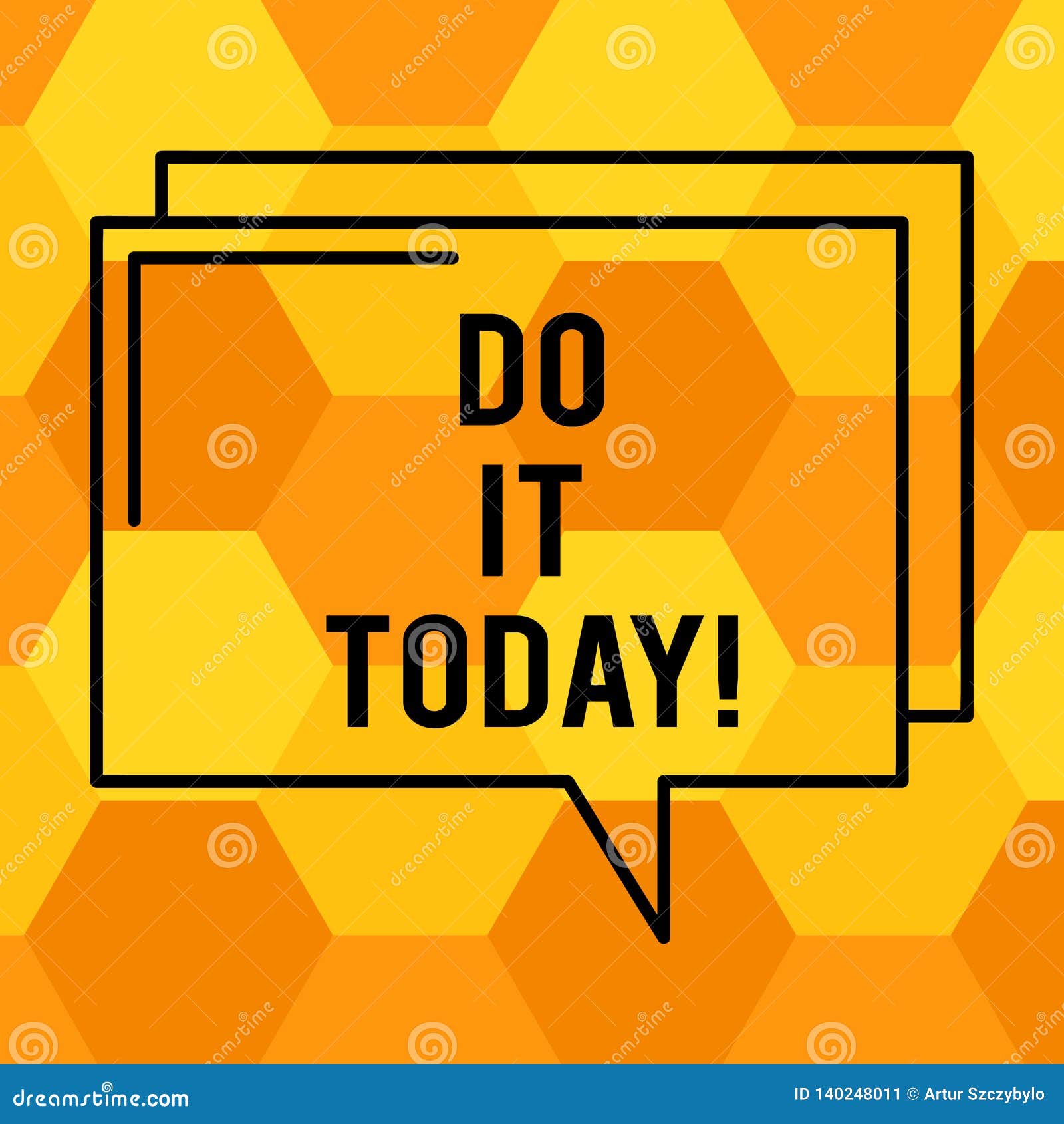 Handwriting Text Writing Do it Today. Concept Meaning Respond Now ...