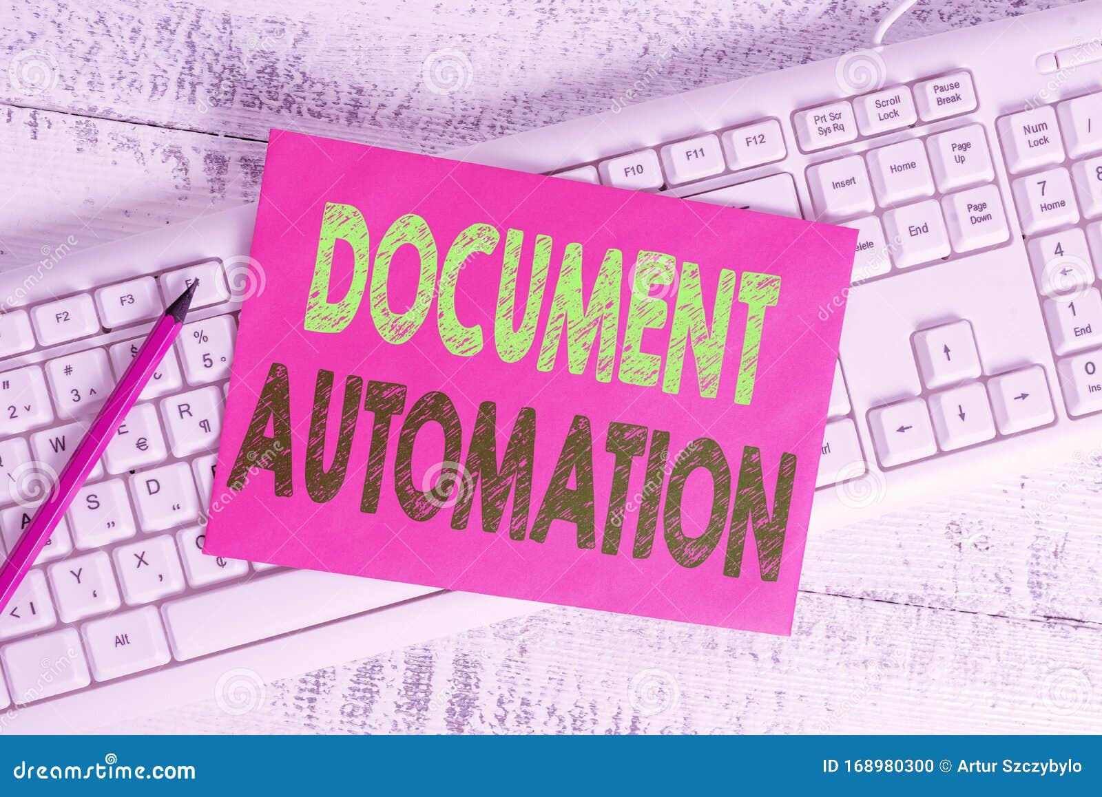 Handwriting Text Writing Document Automation. Concept Meaning Workflows ...