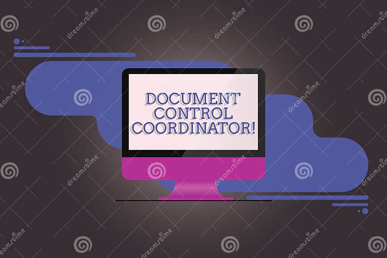 Handwriting Text Writing Document Control Coordinator. Concept Meaning ...