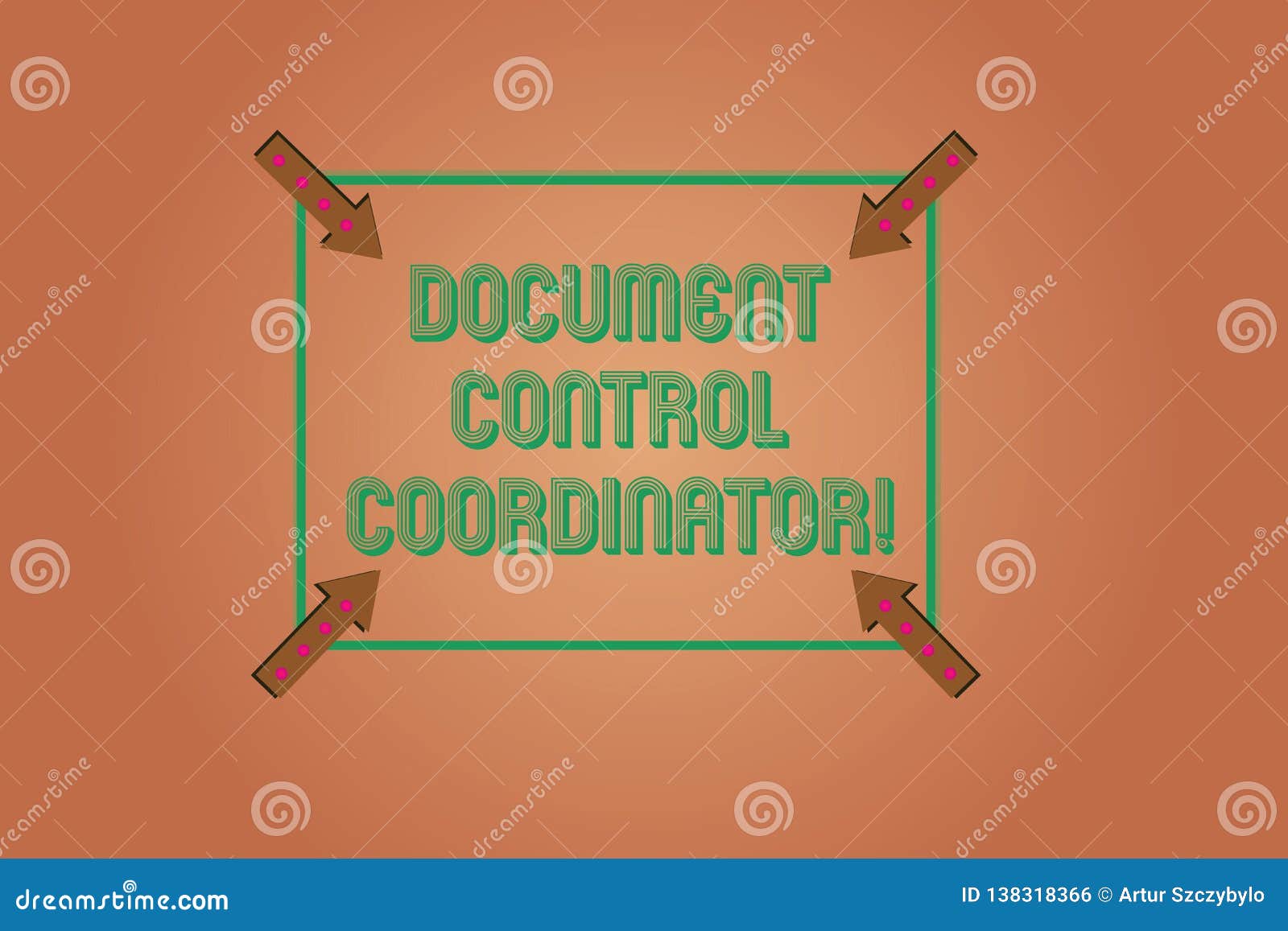 Handwriting Text Writing Document Control Coordinator. Concept Meaning ...
