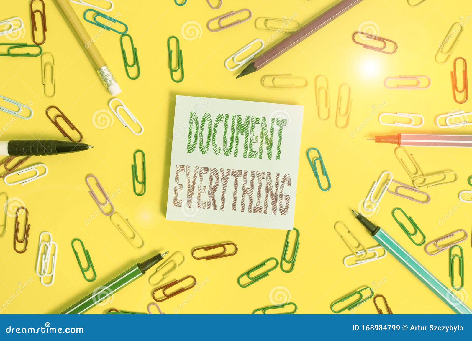 Handwriting Text Writing Document Everything. Concept Meaning Computer ...