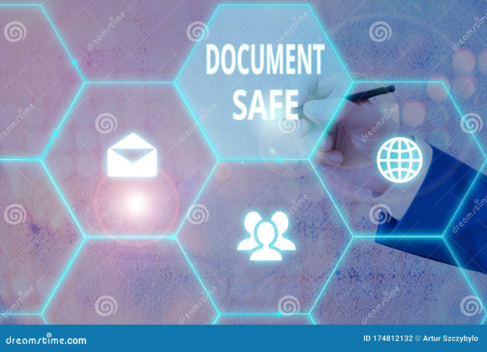 Handwriting Text Writing Document Safe. Concept Meaning Keep Your ...