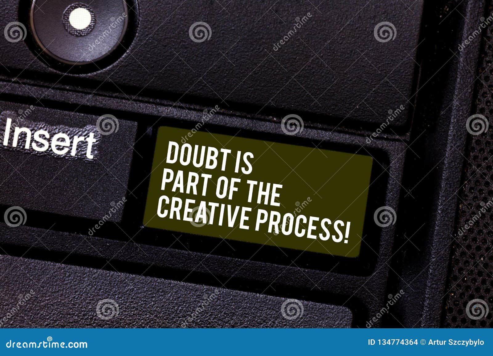 Handwriting Text Writing Doubt is Part of the Creative Process. Concept ...