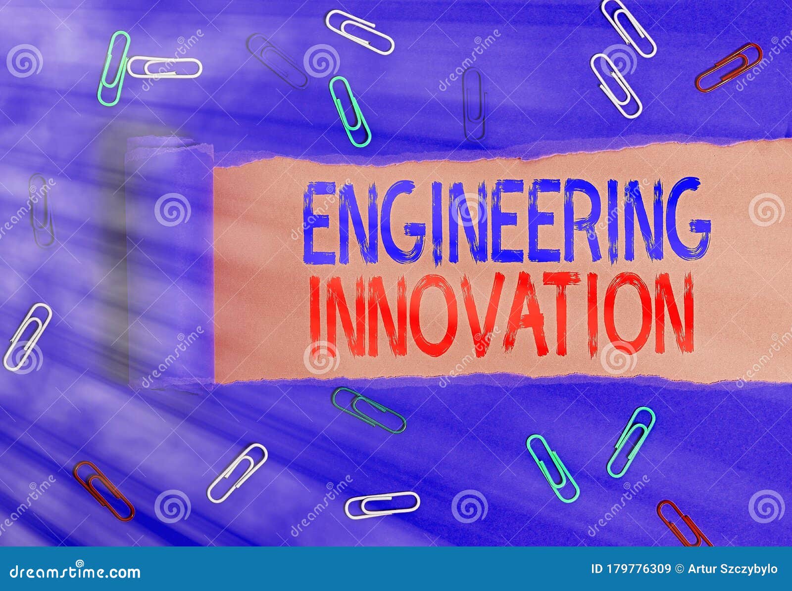 Handwriting Text Writing Engineering Innovation. Concept Meaning ...