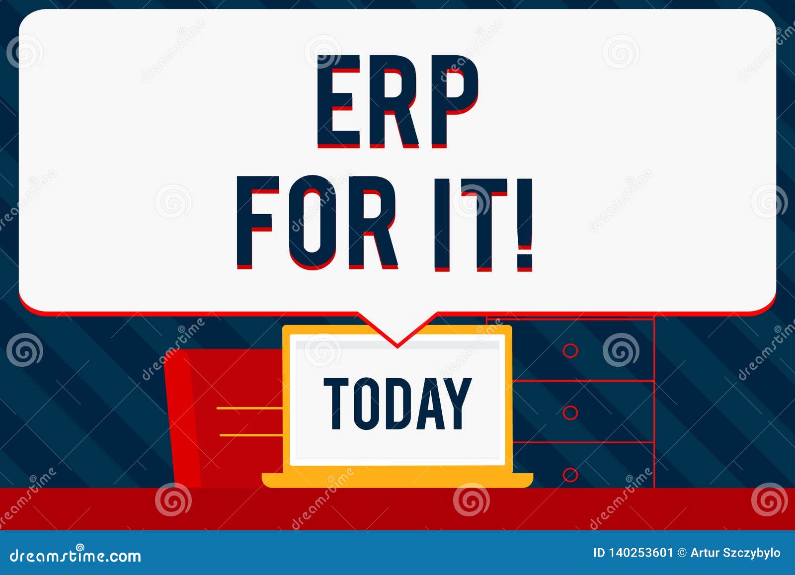 Handwriting Text Writing Erp for it. Concept Meaning Enterprise ...