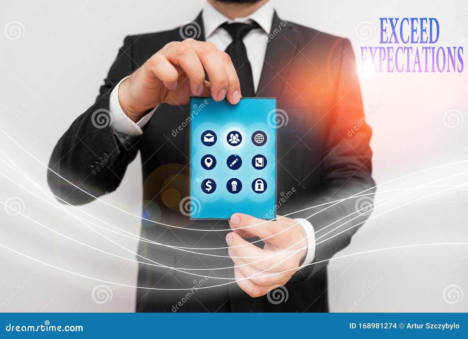 Handwriting Text Writing Exceed Expectations. Concept Meaning Able To ...