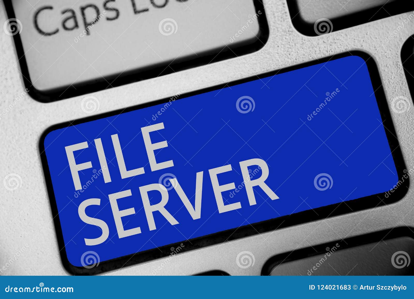 Handwriting Text Writing File Server. Concept Meaning Device Which Controls Access To Separately ...
