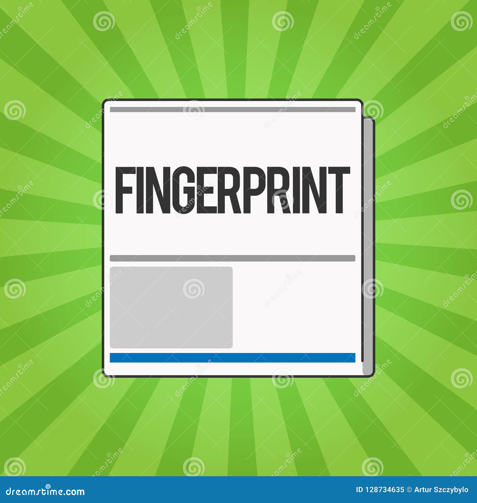 Handwriting Text Writing Fingerprint. Concept Meaning Impression or ...