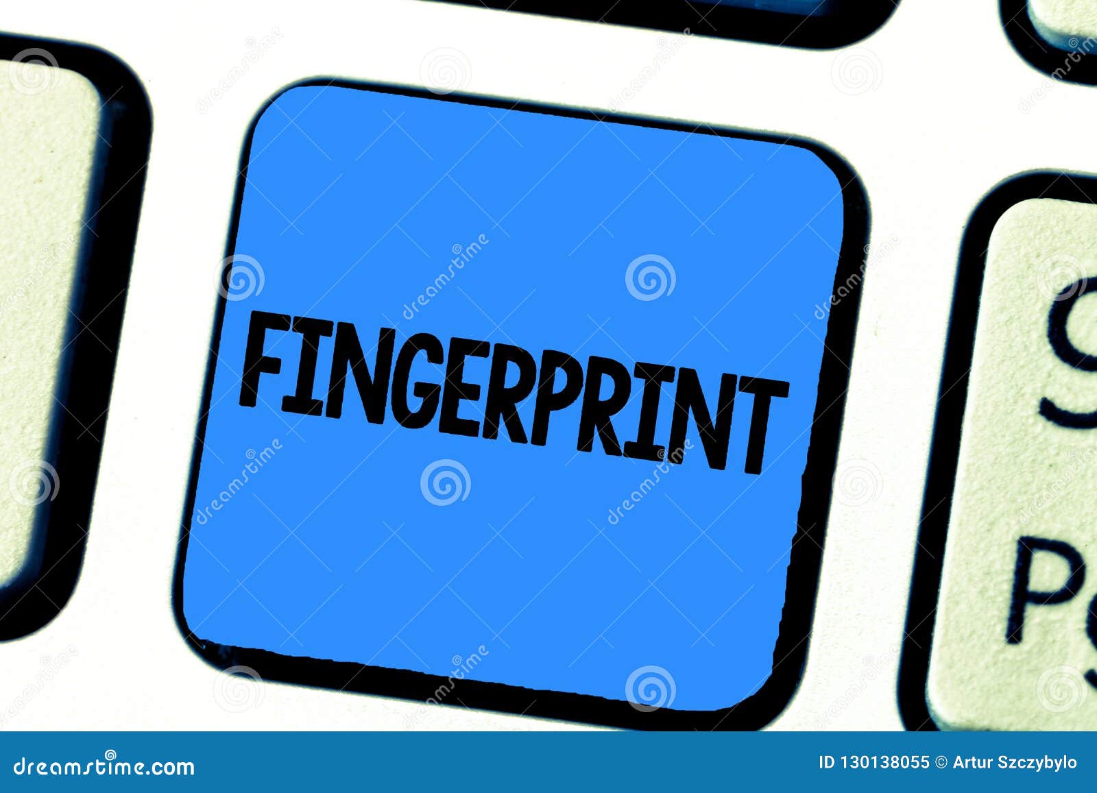Handwriting Text Writing Fingerprint. Concept Meaning Impression or ...
