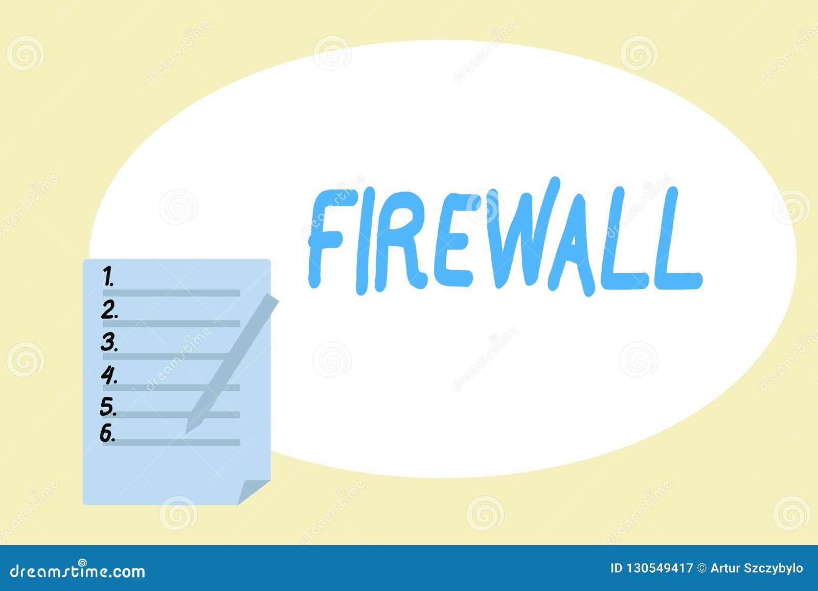 Handwriting Text Writing Firewall. Concept Meaning Protect Network or ...