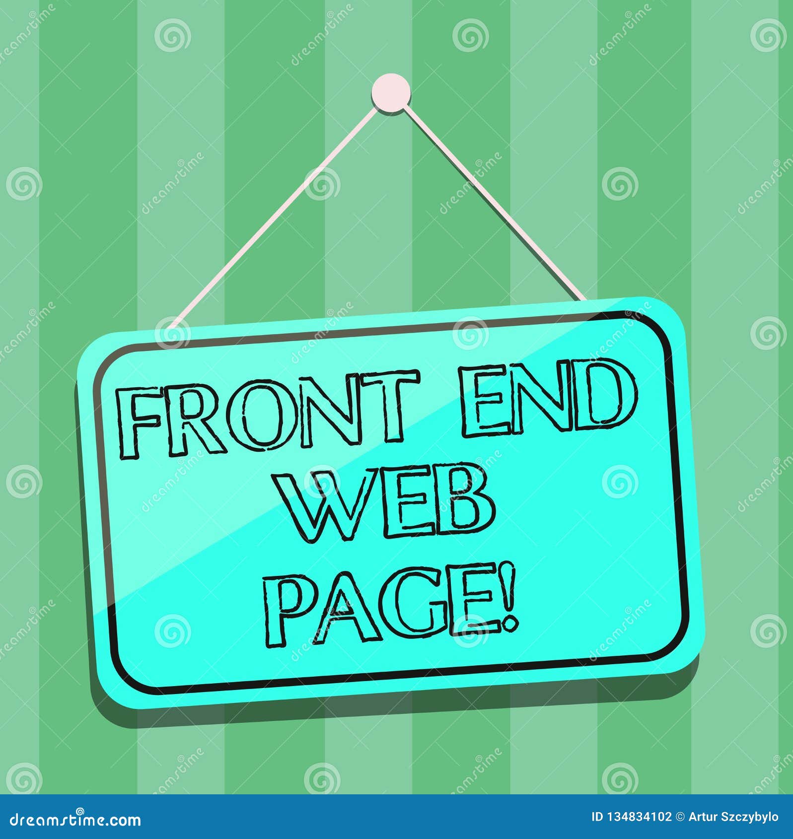 Handwriting Text Writing Front End Web Page. Concept Meaning Converting Data into Graphical ...