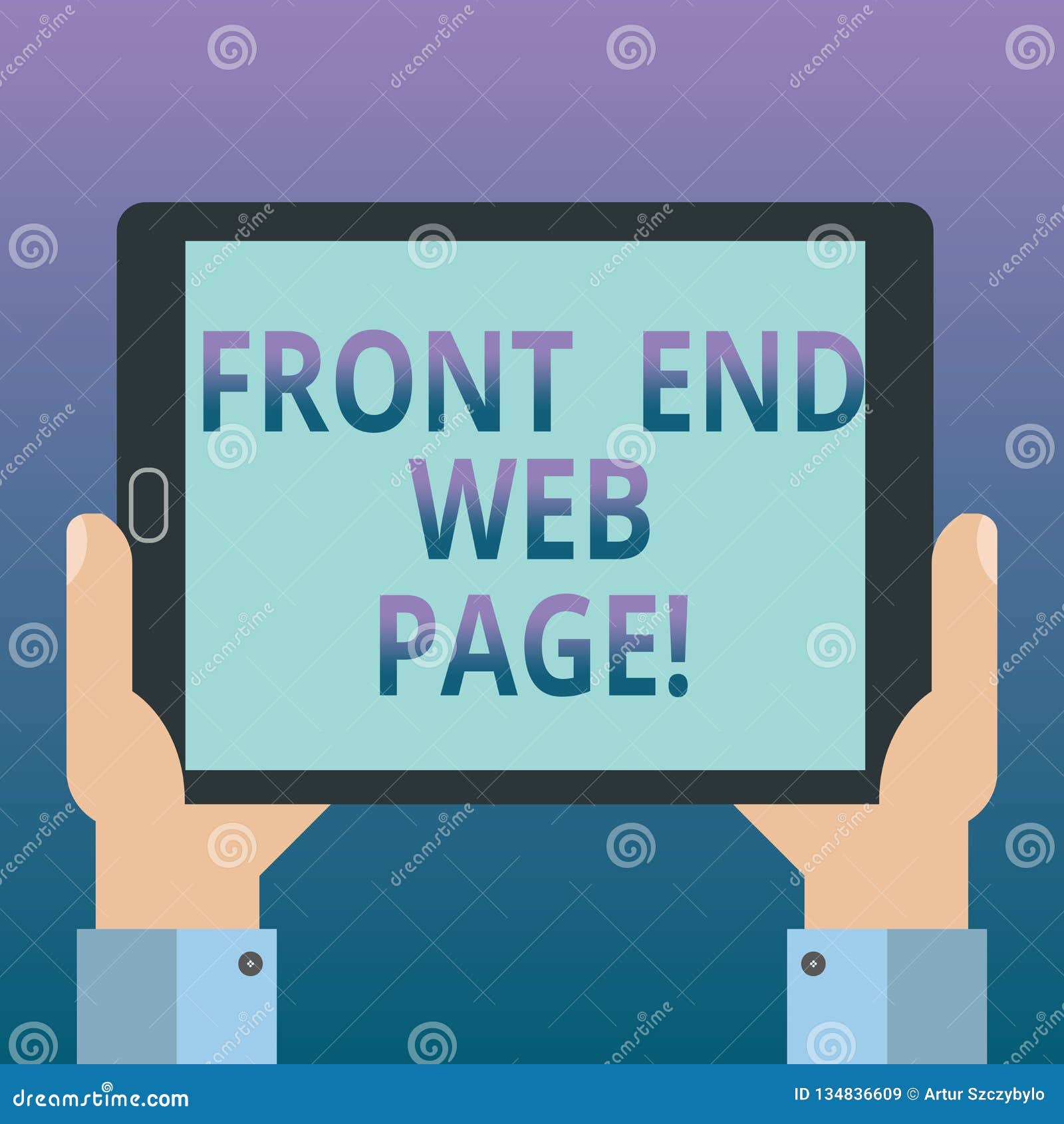 Handwriting Text Writing Front End Web Page. Concept Meaning Converting Data into Graphical ...