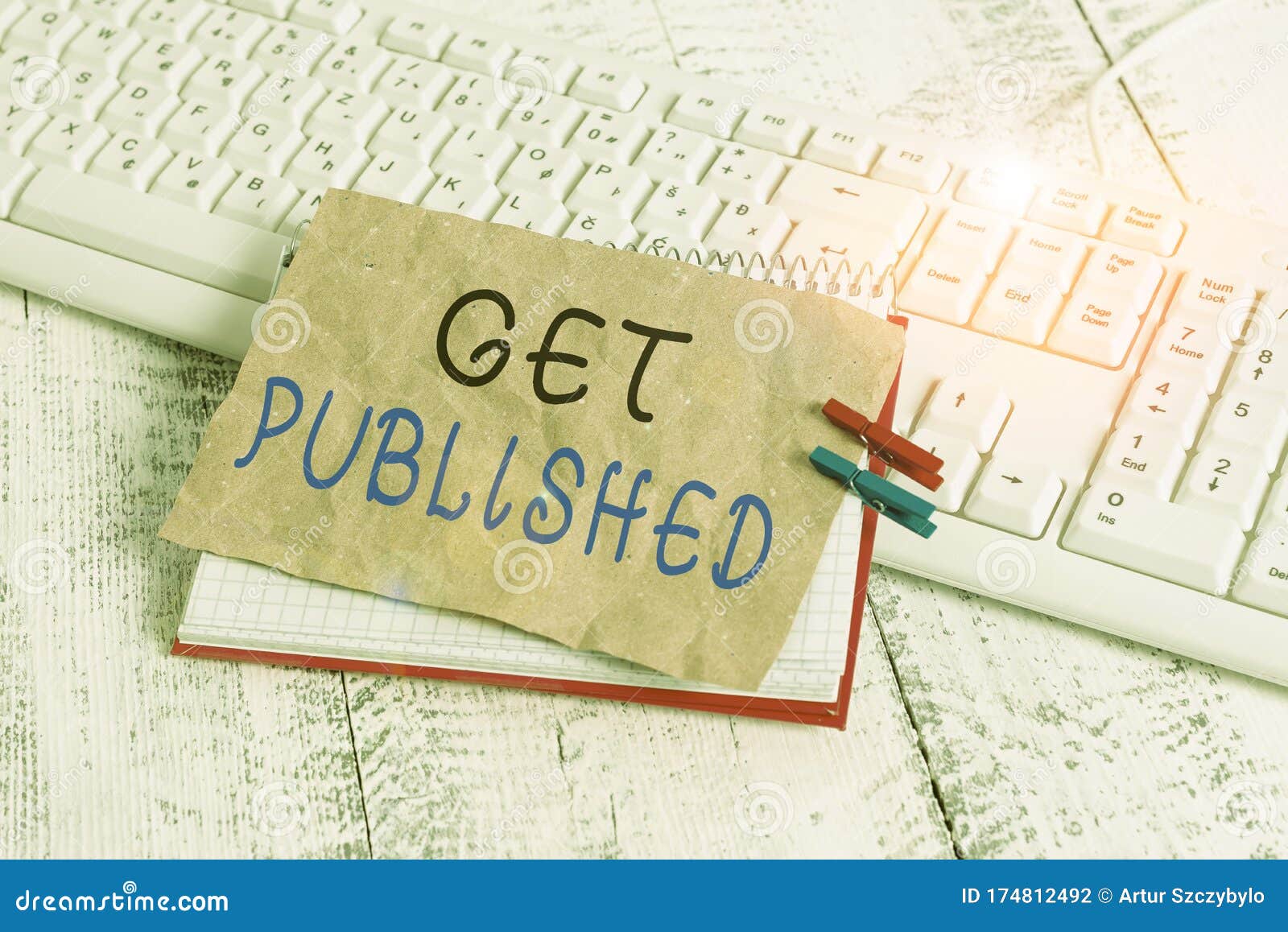 Handwriting Text Writing Get Published. Concept Meaning Make Material ...