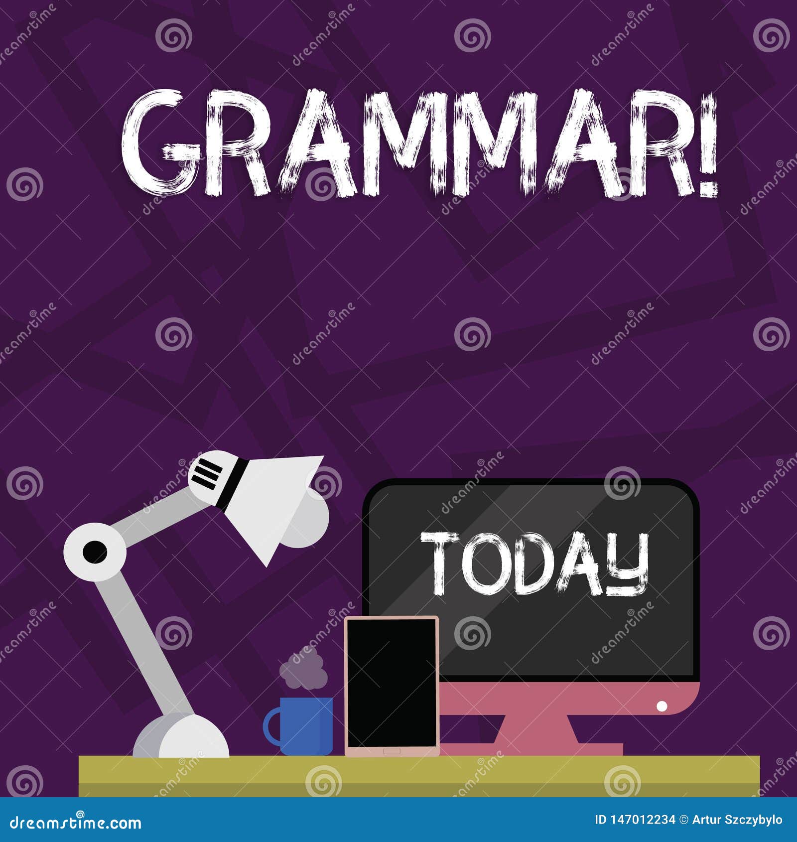 Writing Grammar Test Isolated Cartoon Vector Illustration ...